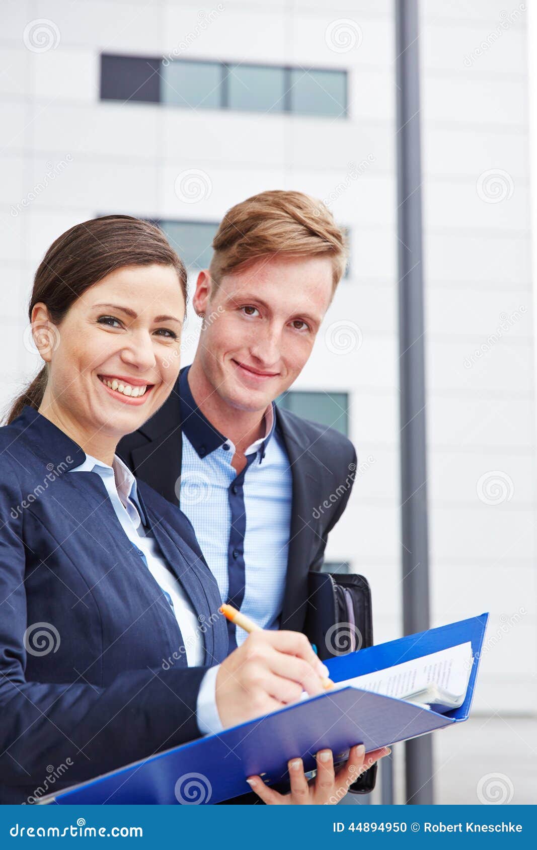 Two Consultants Working in the City Stock Photo - Image of arrangement ...