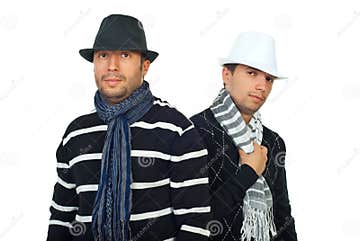 Two cool elegant men stock image. Image of posing, serious - 16361161