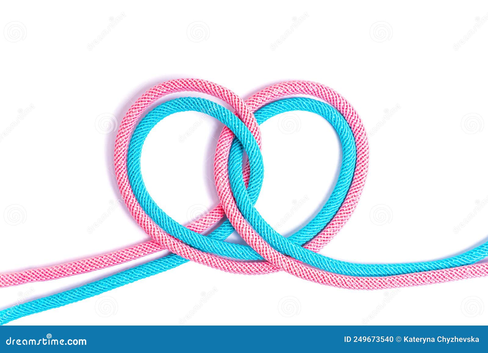 Two Cords Tied in the Shape of a Heart Stock Photo - Image of ...