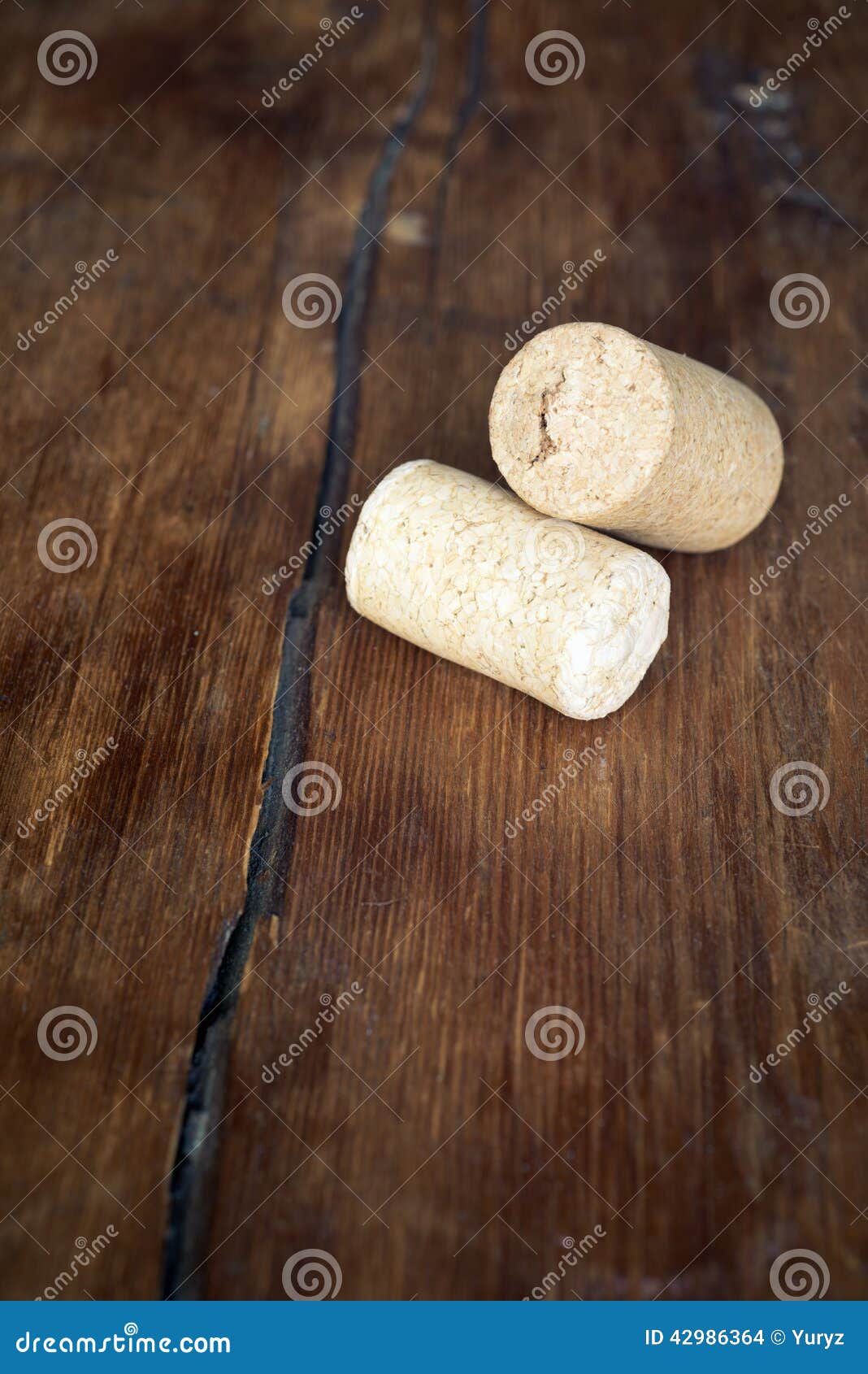 Two corks stock photo. Image of white, wood, surface - 42986364