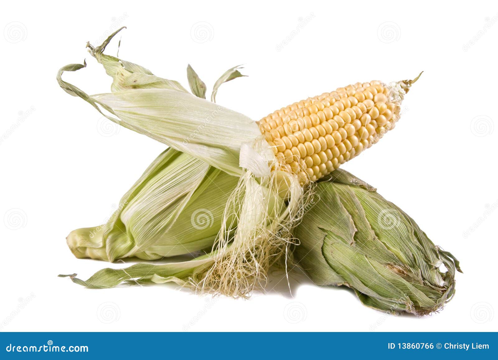 Two corns left on top stock photo. Image of cook, calorie - 13860766