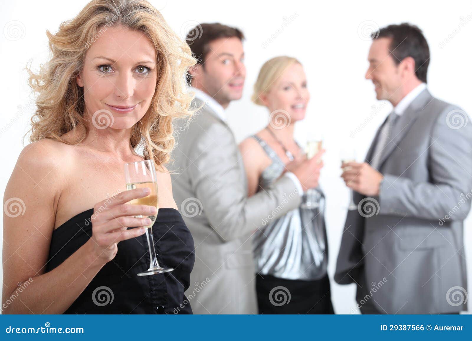 Two couples celebrating stock photo. Image of form, slim - 29387566