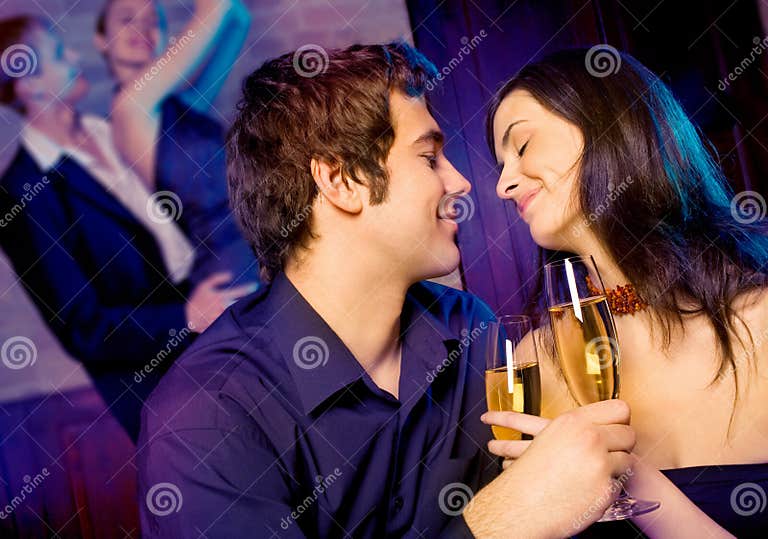 Two Couples Celebrating Together Stock Photo - Image of couple, party ...