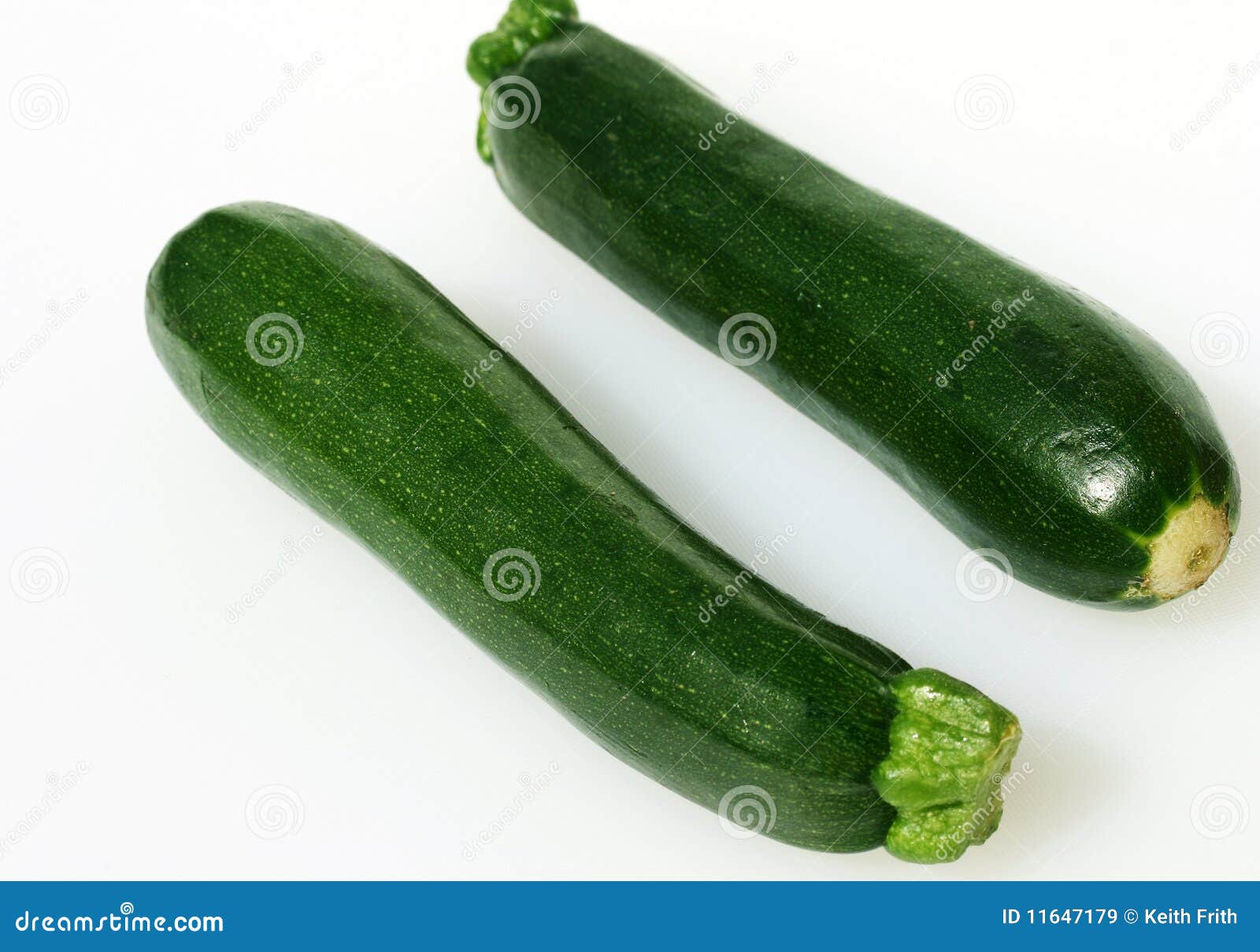 Two Courgettes Against a White Background Stock Image - Image of diet ...