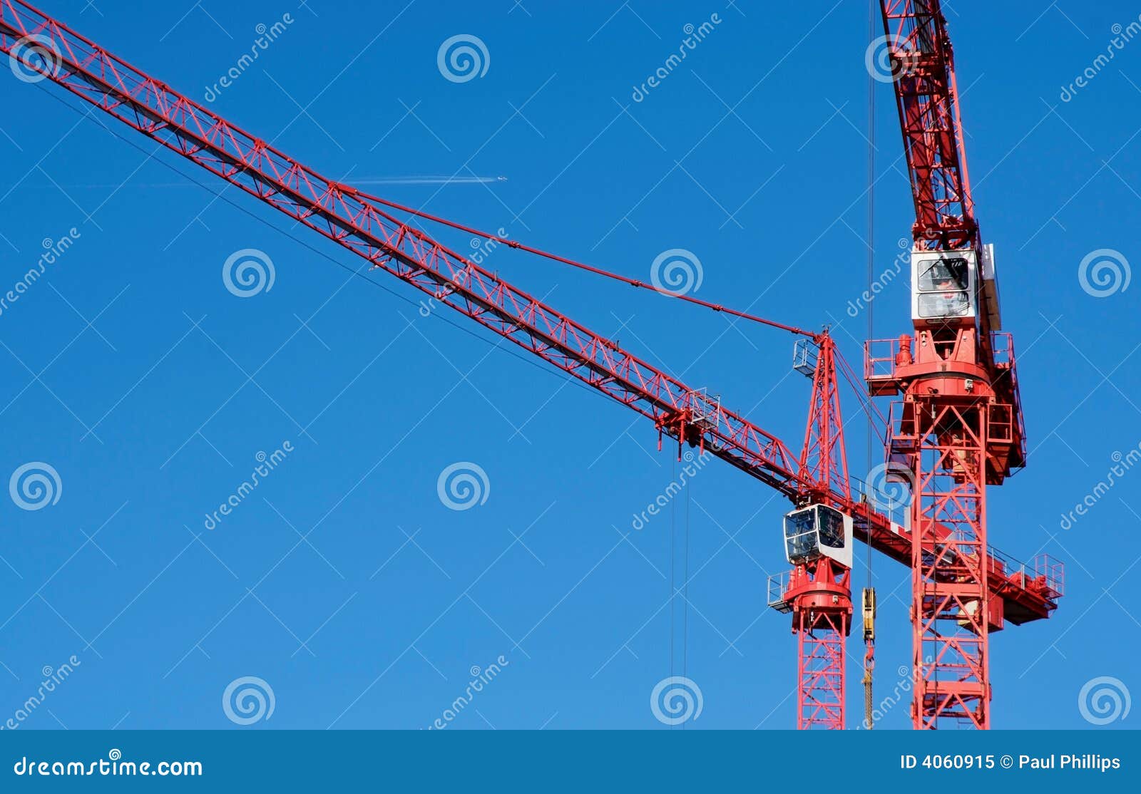 Two cranes stock image. Image of compact, lifting, tough - 4060915