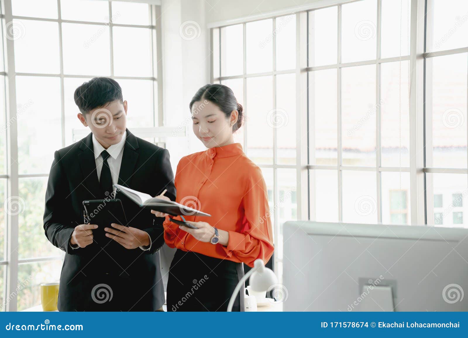 Two Creative Small Business Owners Working Stock Photo - Image of ...
