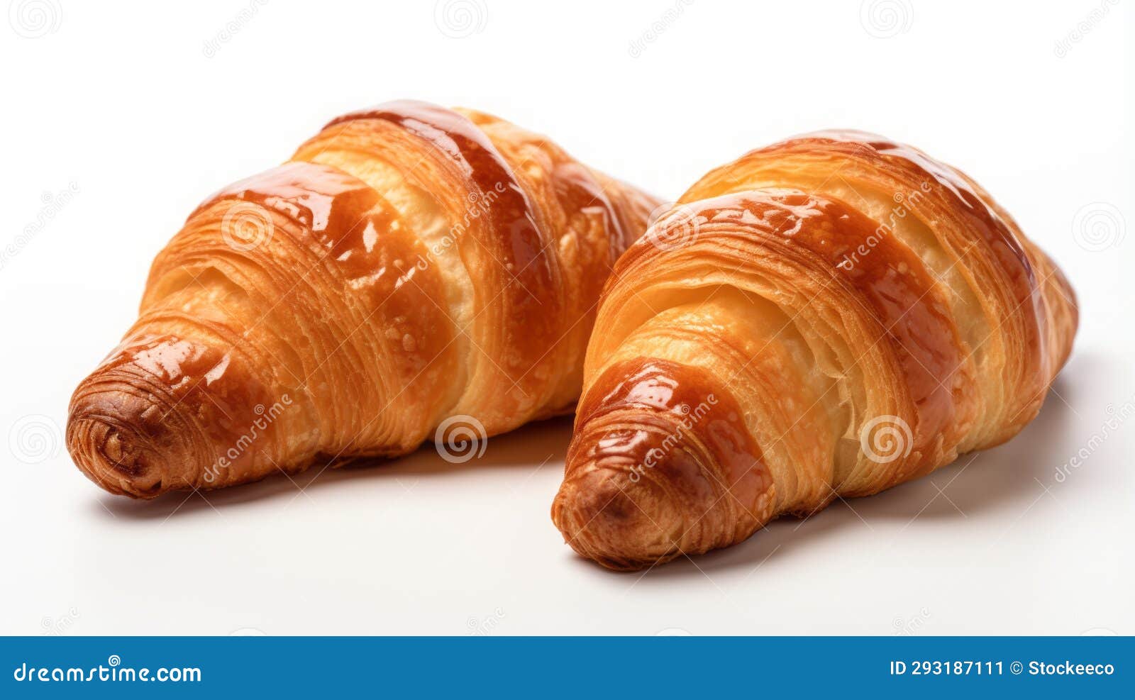 Delicious Croissants with Guava Jam - Closeup Steaming Bread Stock ...