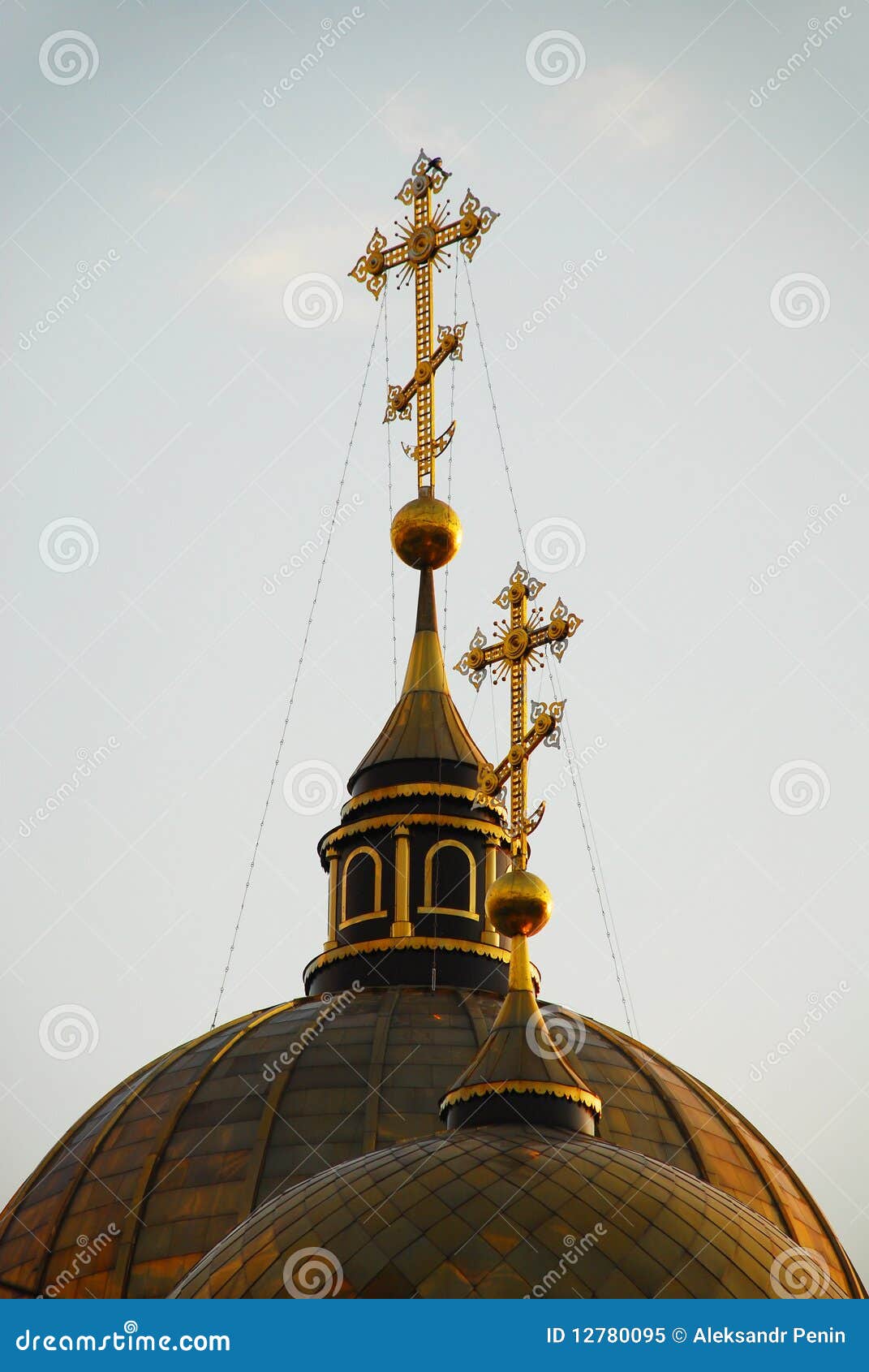 Two cross stock image. Image of architecture, cultus - 12780095