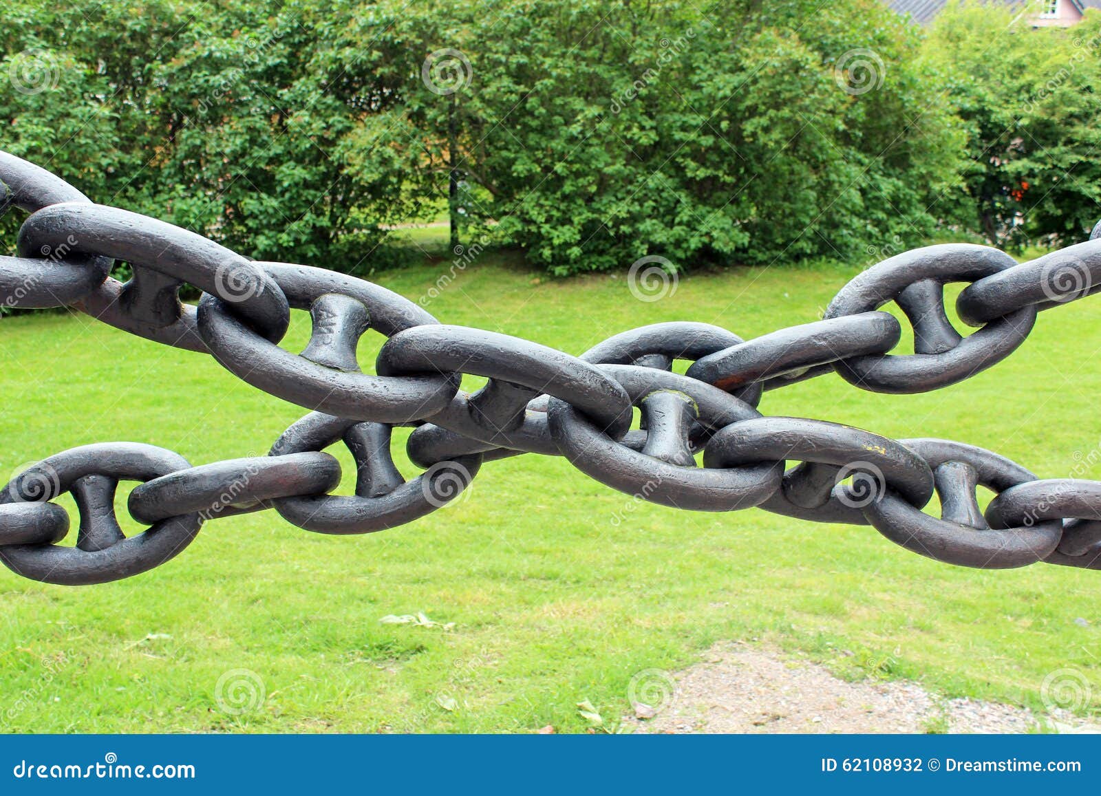 Two Crossed Chains Royalty-Free Stock Photo | CartoonDealer.com #12977001