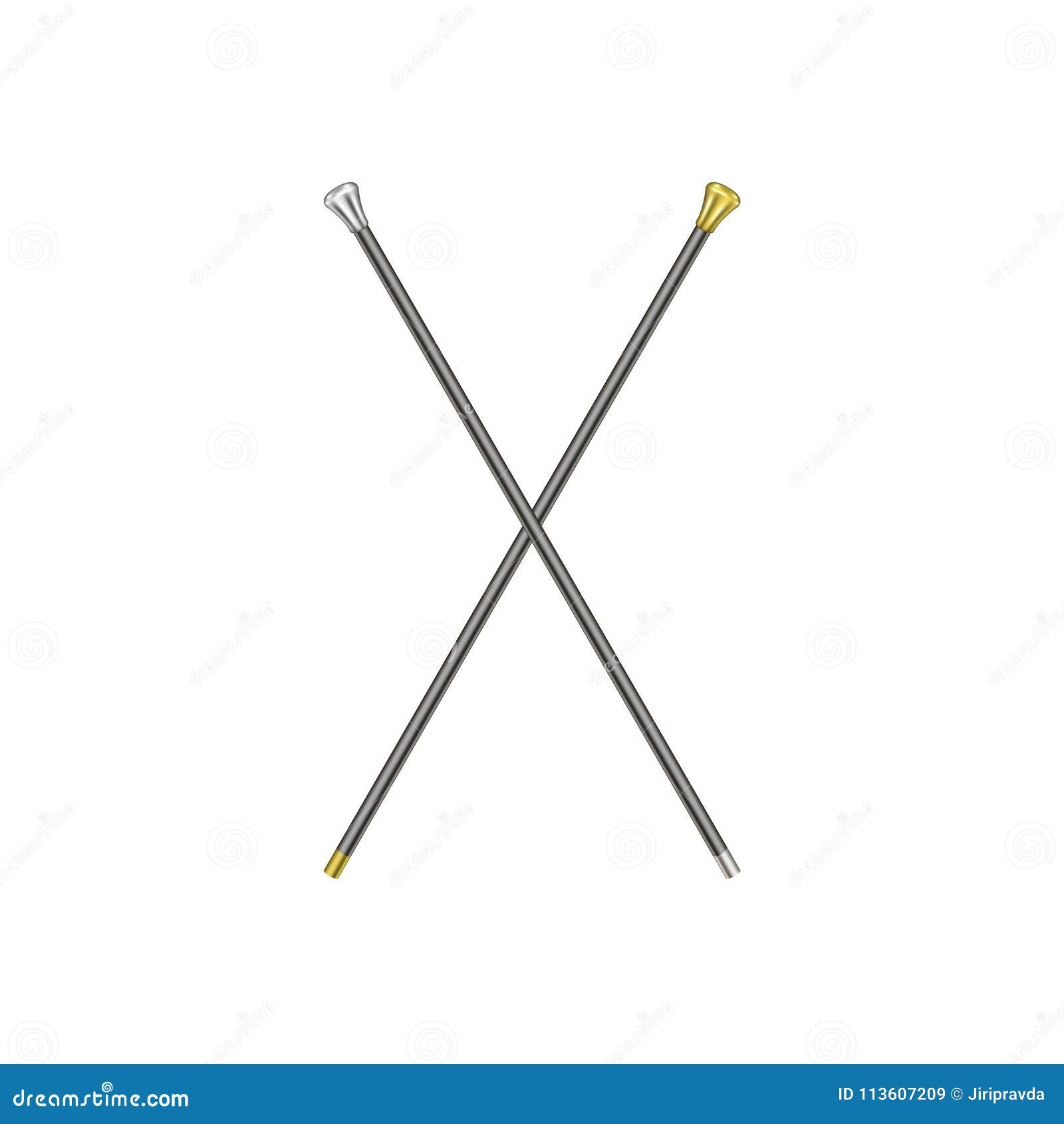 Crossed Crook And Flail Of Ancient Egypt Pharaohs Cartoon Vector ...