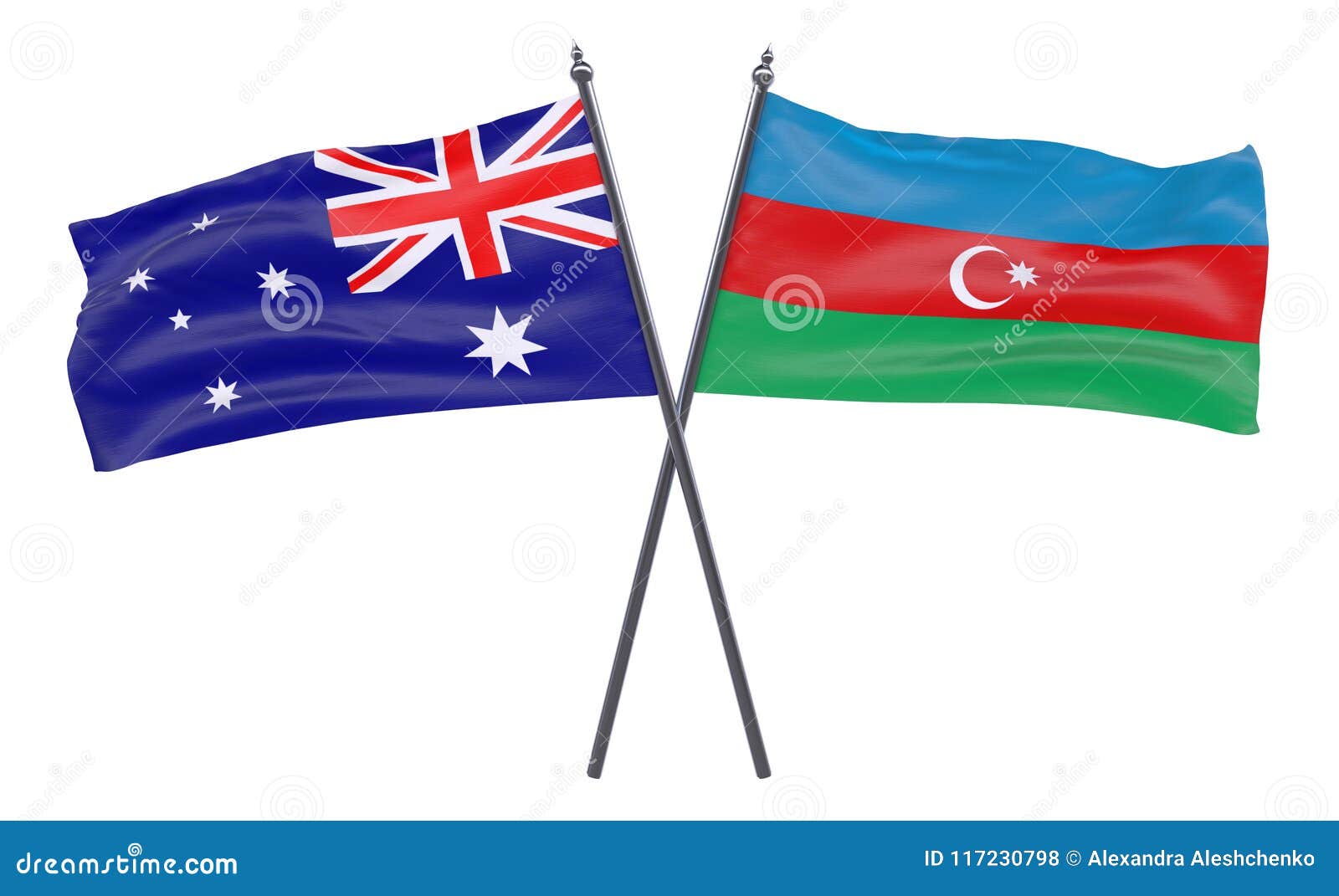 Two Crossed Flags Stock Photography | CartoonDealer.com #117230798