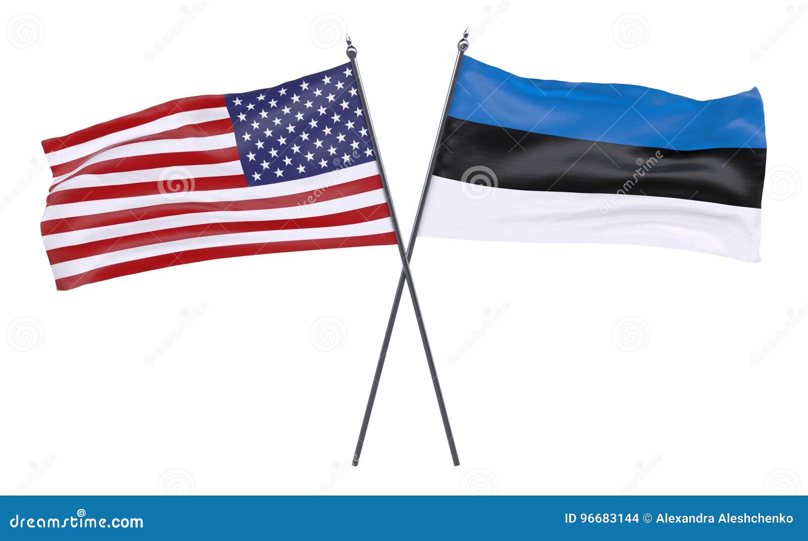 Two Crossed Flags Stock Photo | CartoonDealer.com #117449208