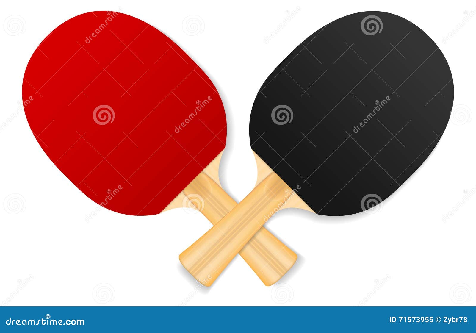 Crossed Ping Pong Rockets Vector Illustration | CartoonDealer.com #21620130