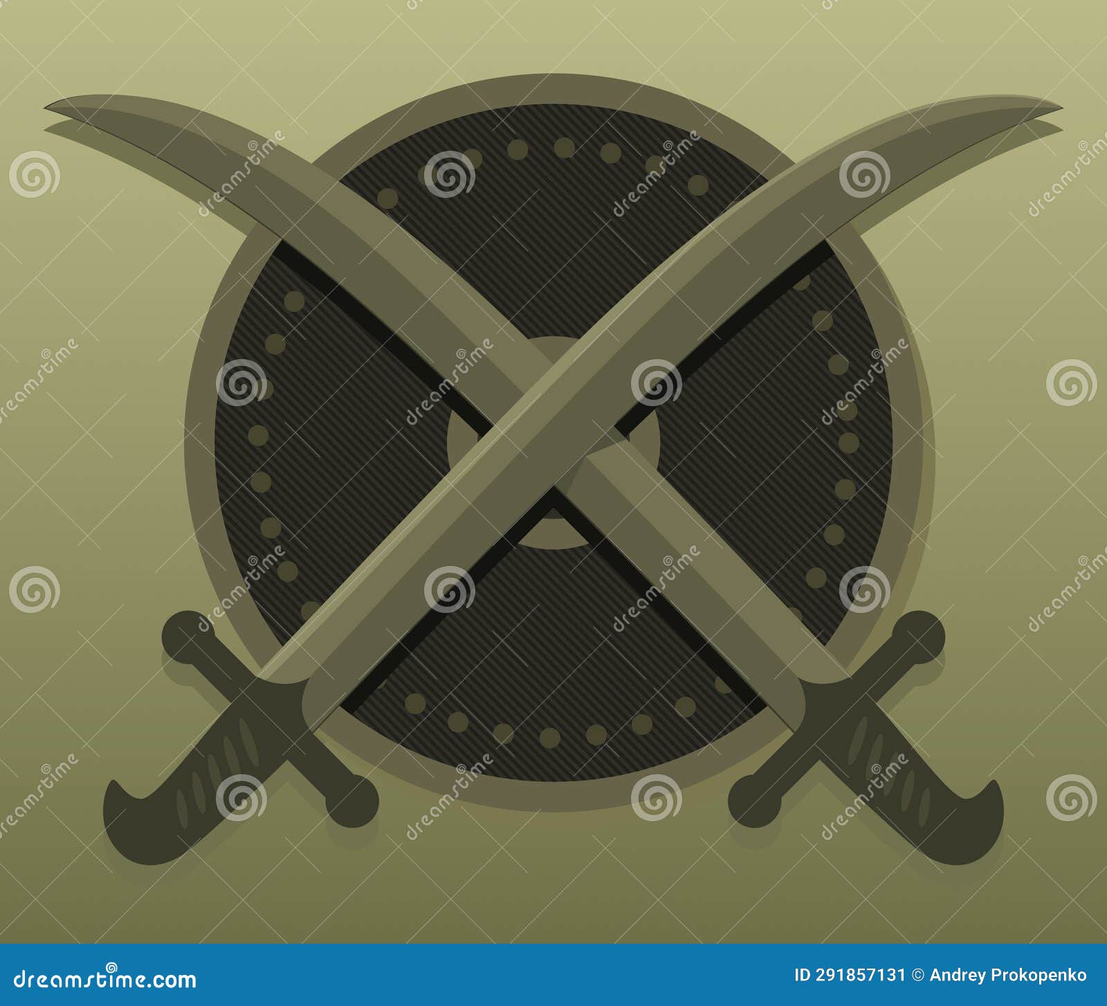 Crossed Sabers Icon, Pirates Symbol Vector Illustration | CartoonDealer ...