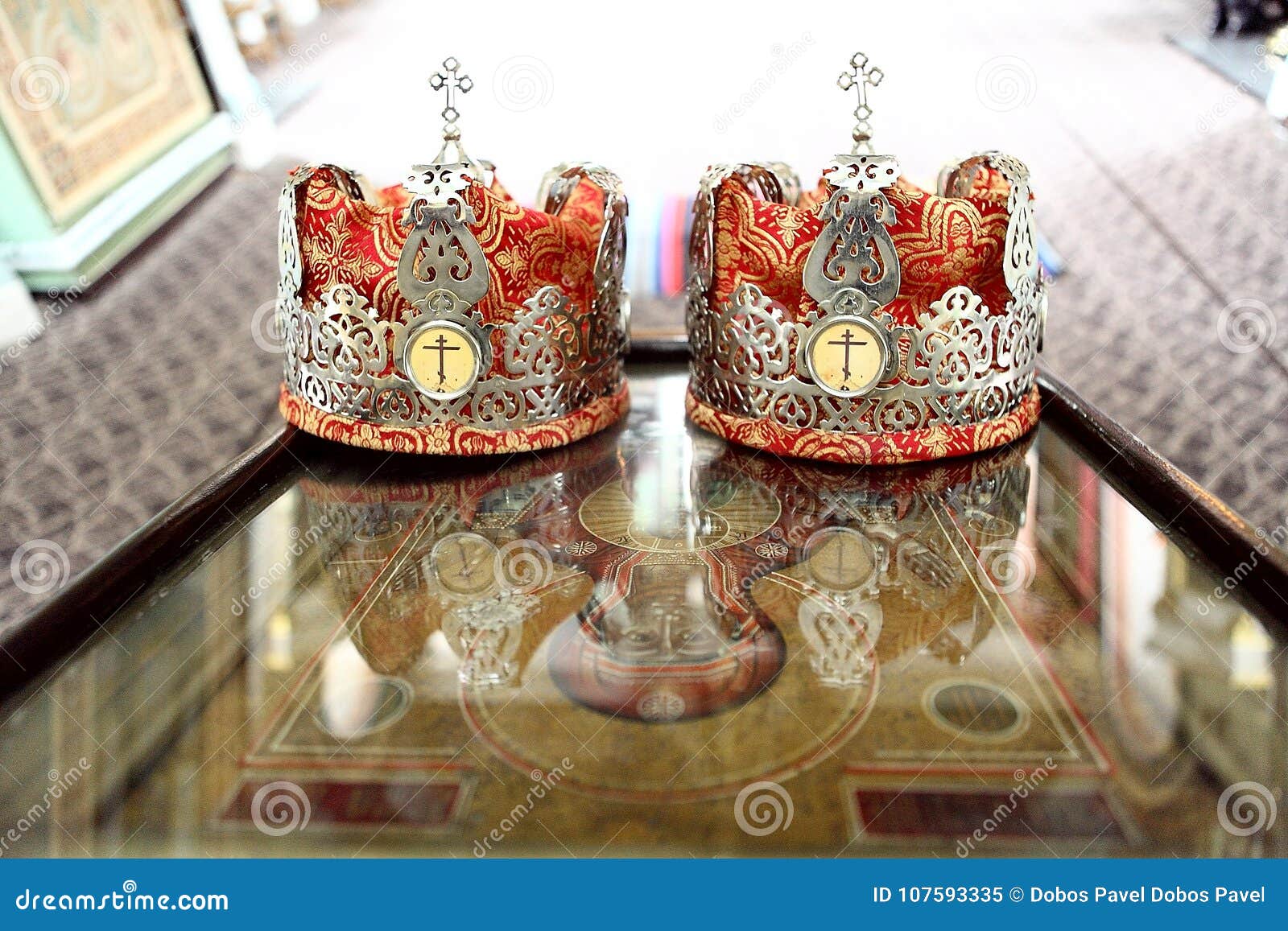 Two crown on icon stock image. Image of styles, celebration - 107593335