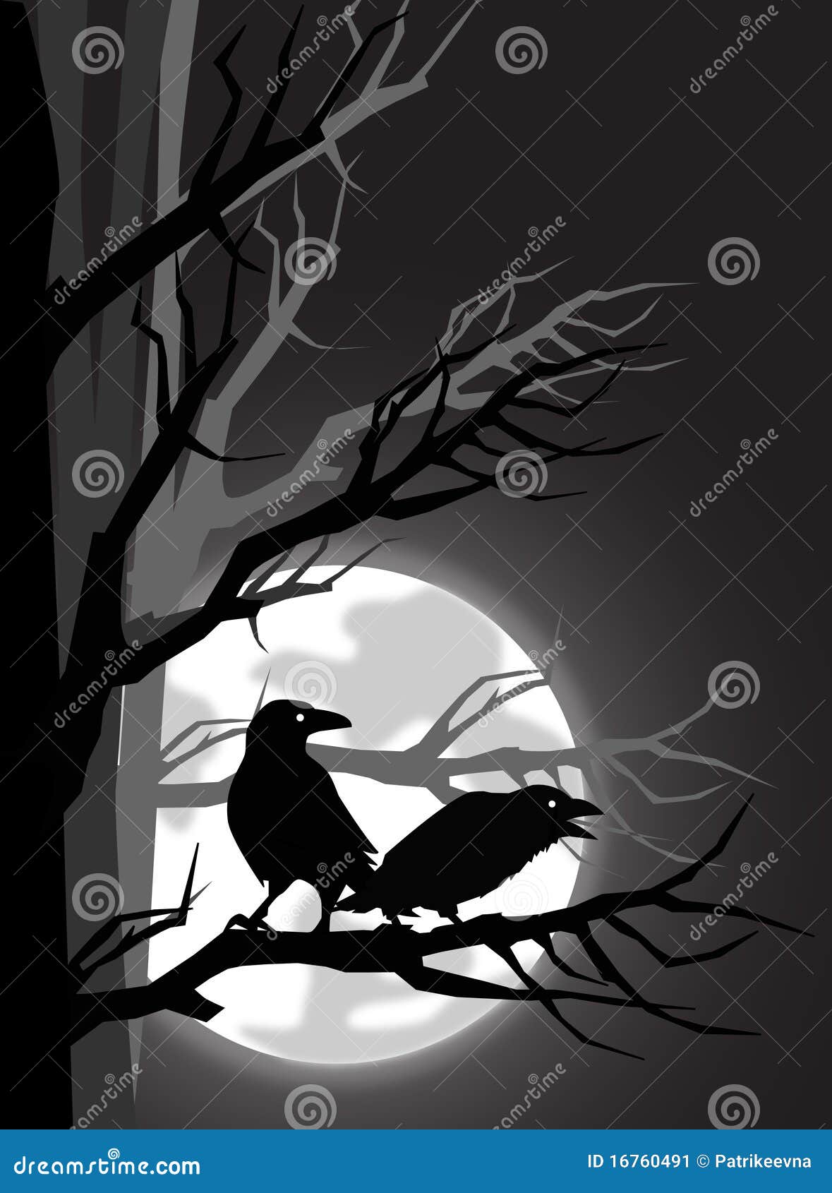 Two Crows Cartoon Vector | CartoonDealer.com #16760491