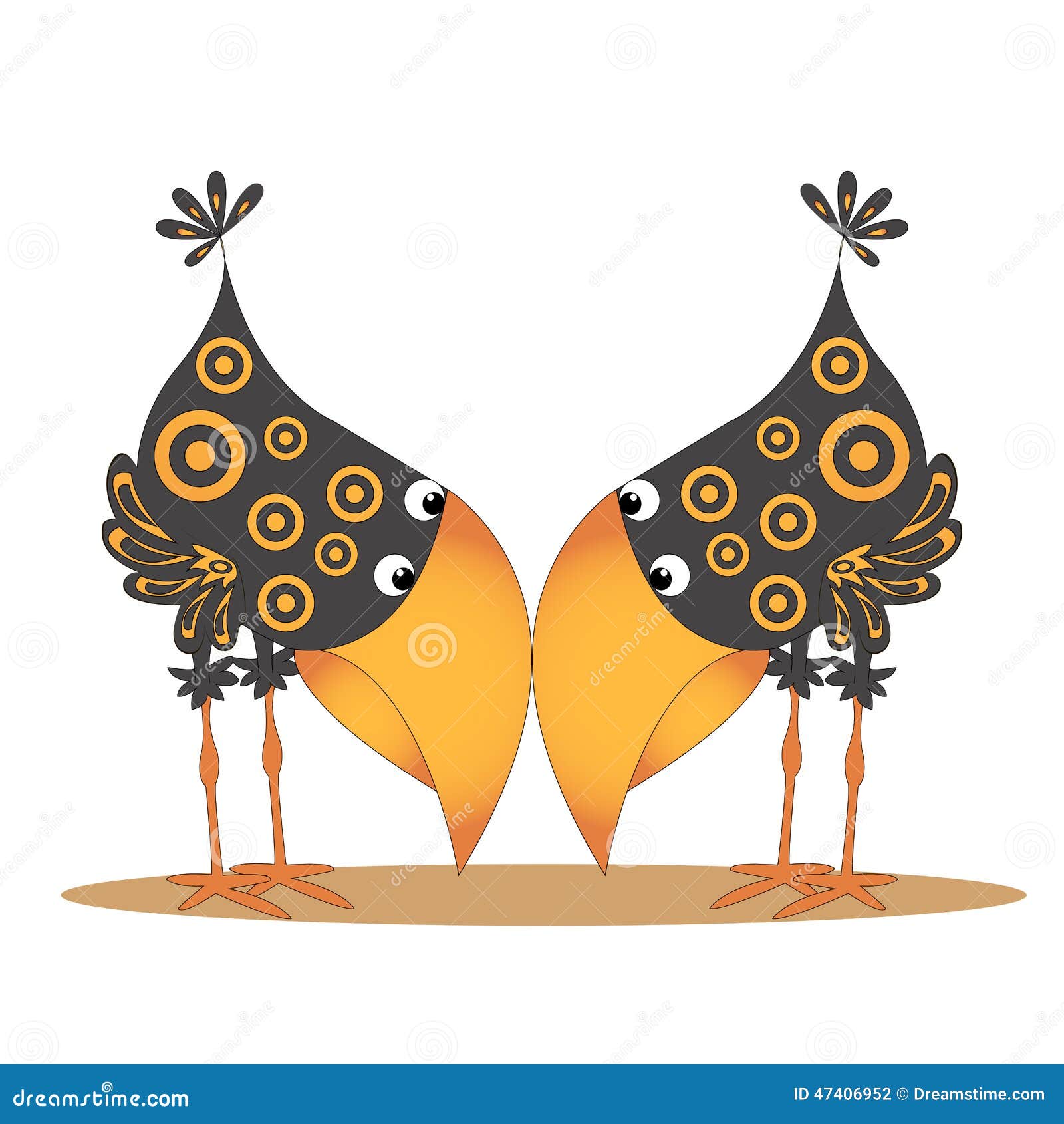 The two crows stock vector. Illustration of raven, beak - 47406952