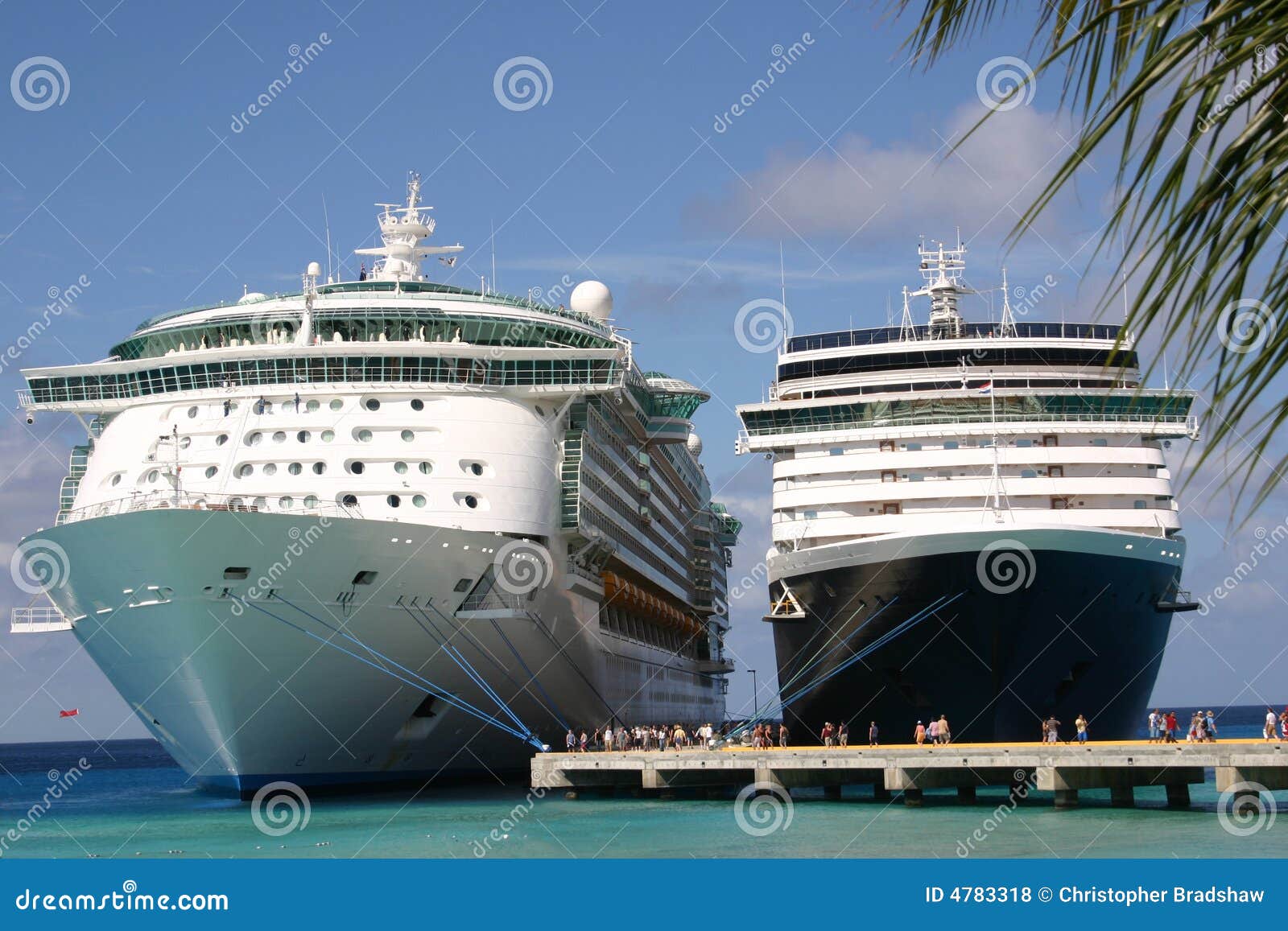 Two Cruise Ships stock photo. Image of cruise, paradise - 4783318