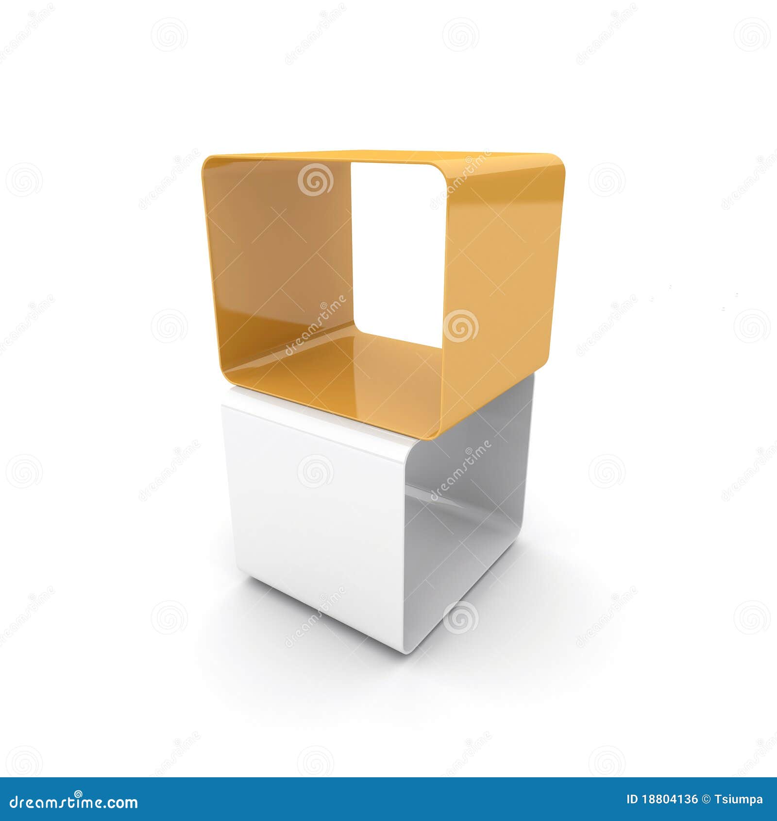 Two cubes stock illustration. Illustration of design - 18804136