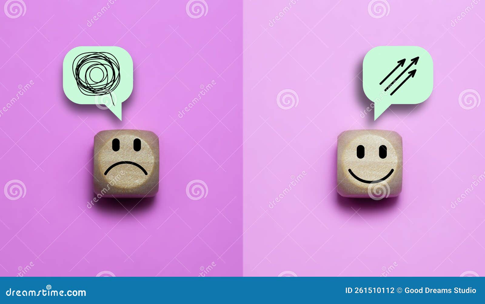 Two Cubes with a Pattern of Confusion at One, No Aim, No Planning ...