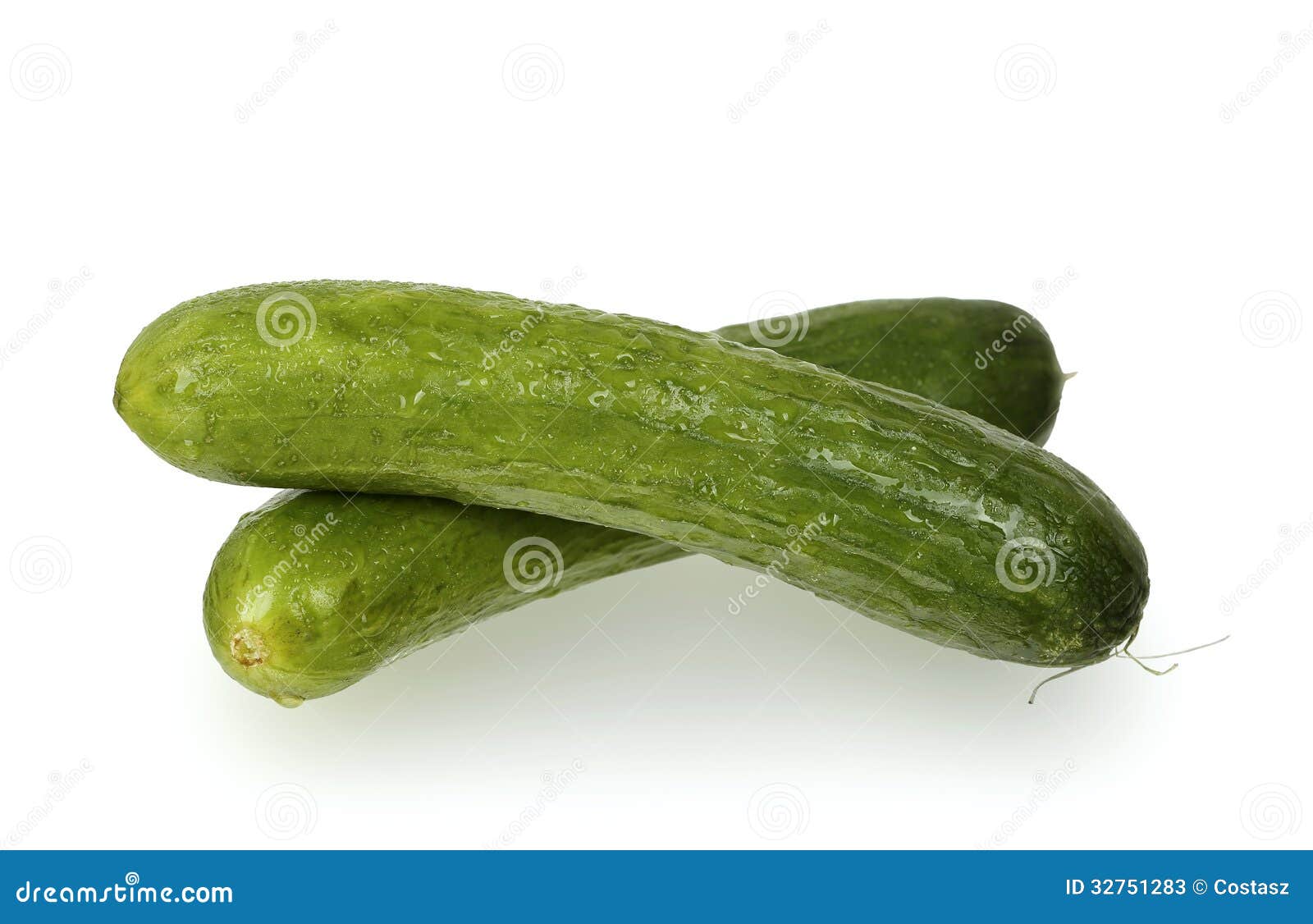 Two cucumbers stock image. Image of objects, ingredient - 32751283