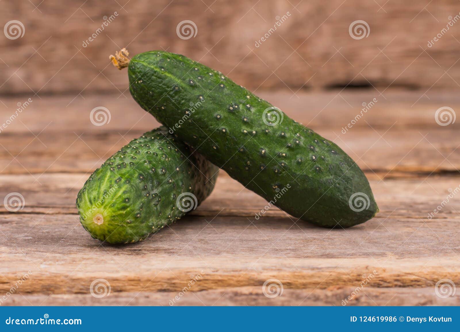 Two Cucumbers on the Table. Stock Photo - Image of agriculture, long ...