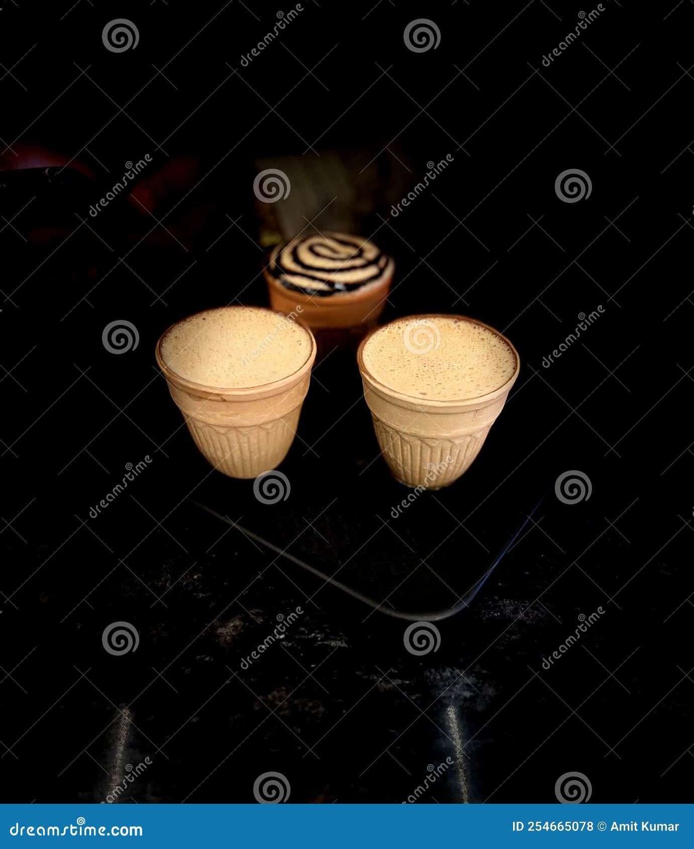 Tea in the kulhad stock photo. Image of iron, design - 254665078