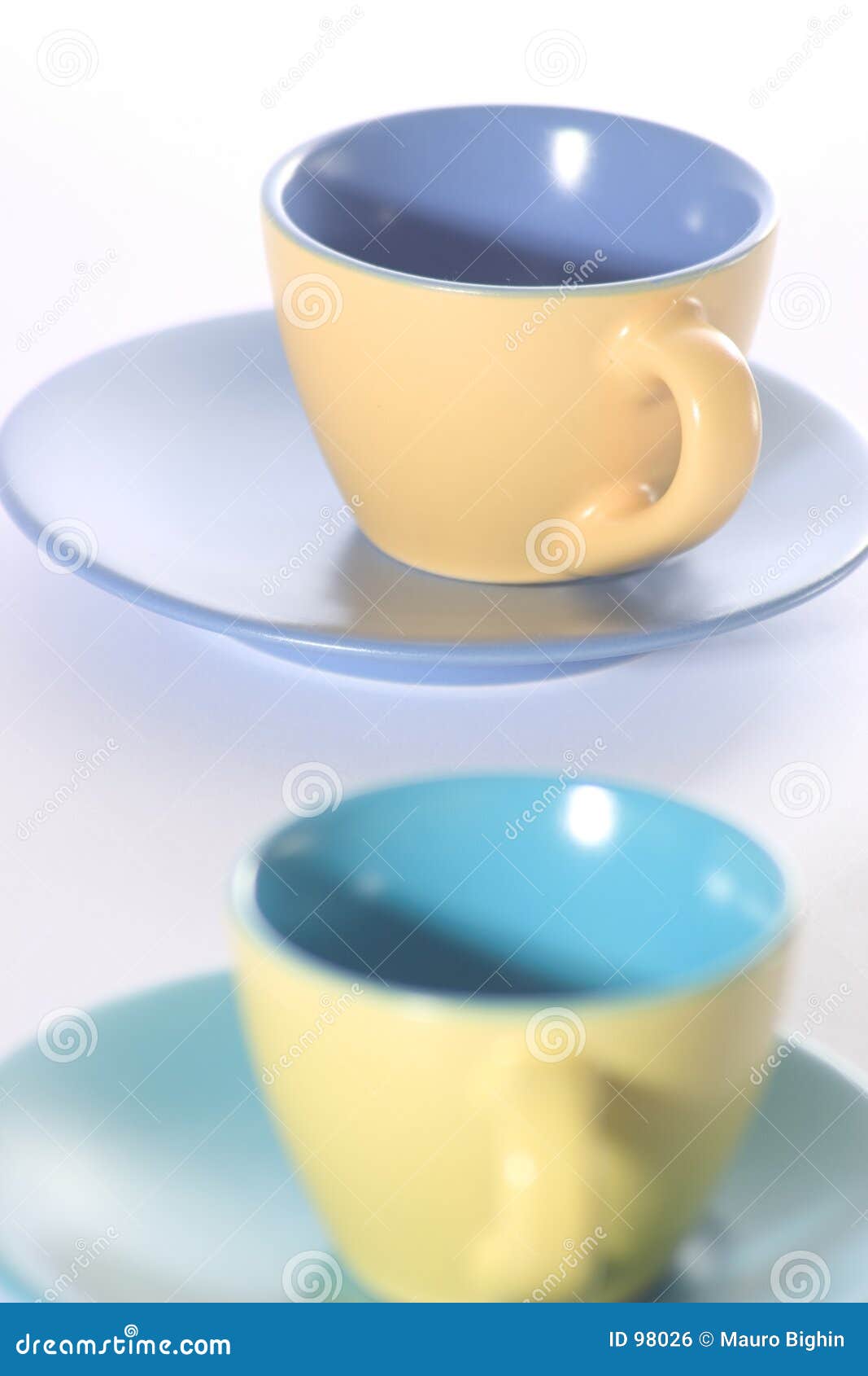 Two cups stock photo. Image of bowl, coffee, breakfast, beverage - 98026