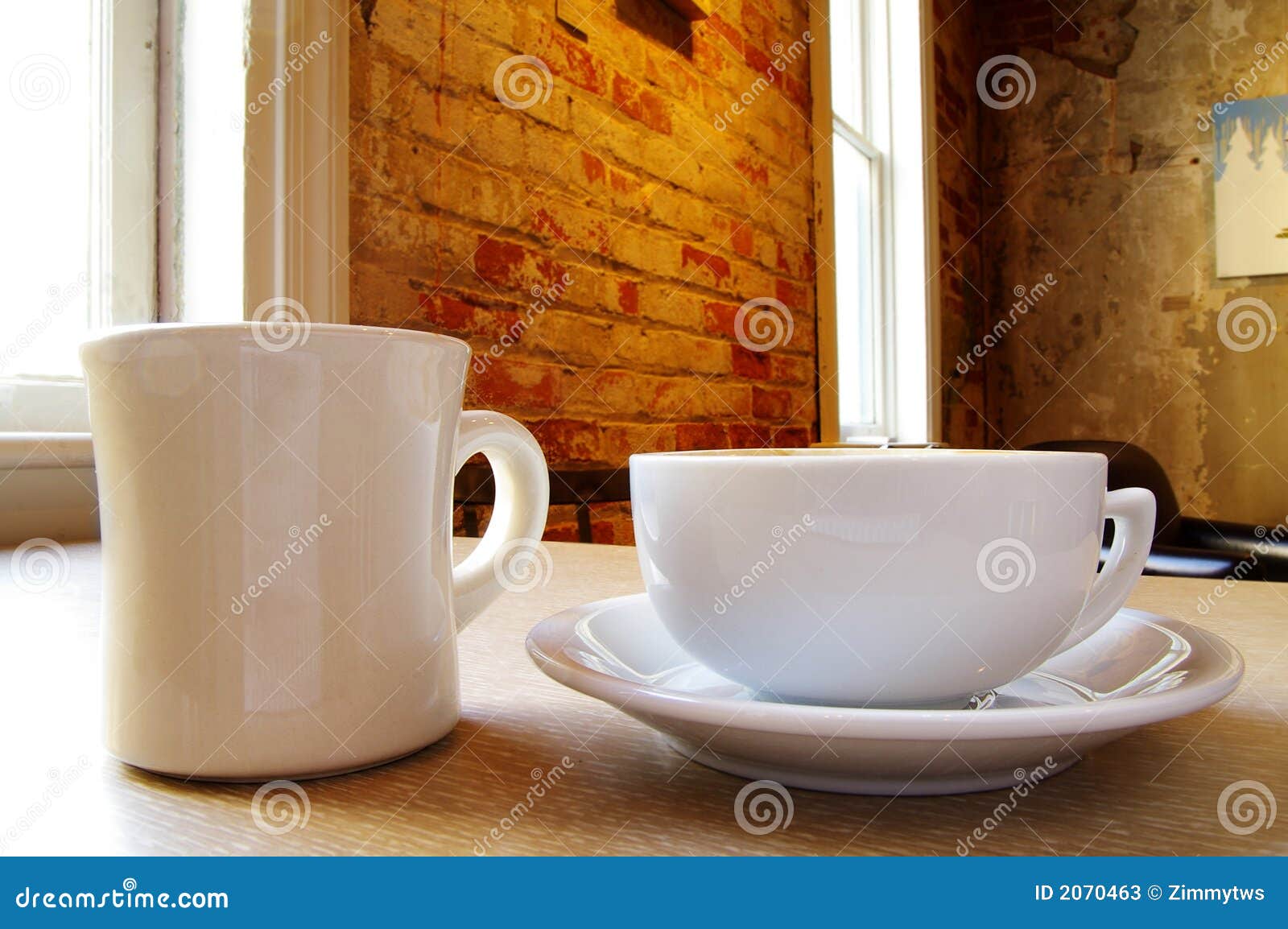 Two cups of coffee stock image. Image of addict, table - 2070463