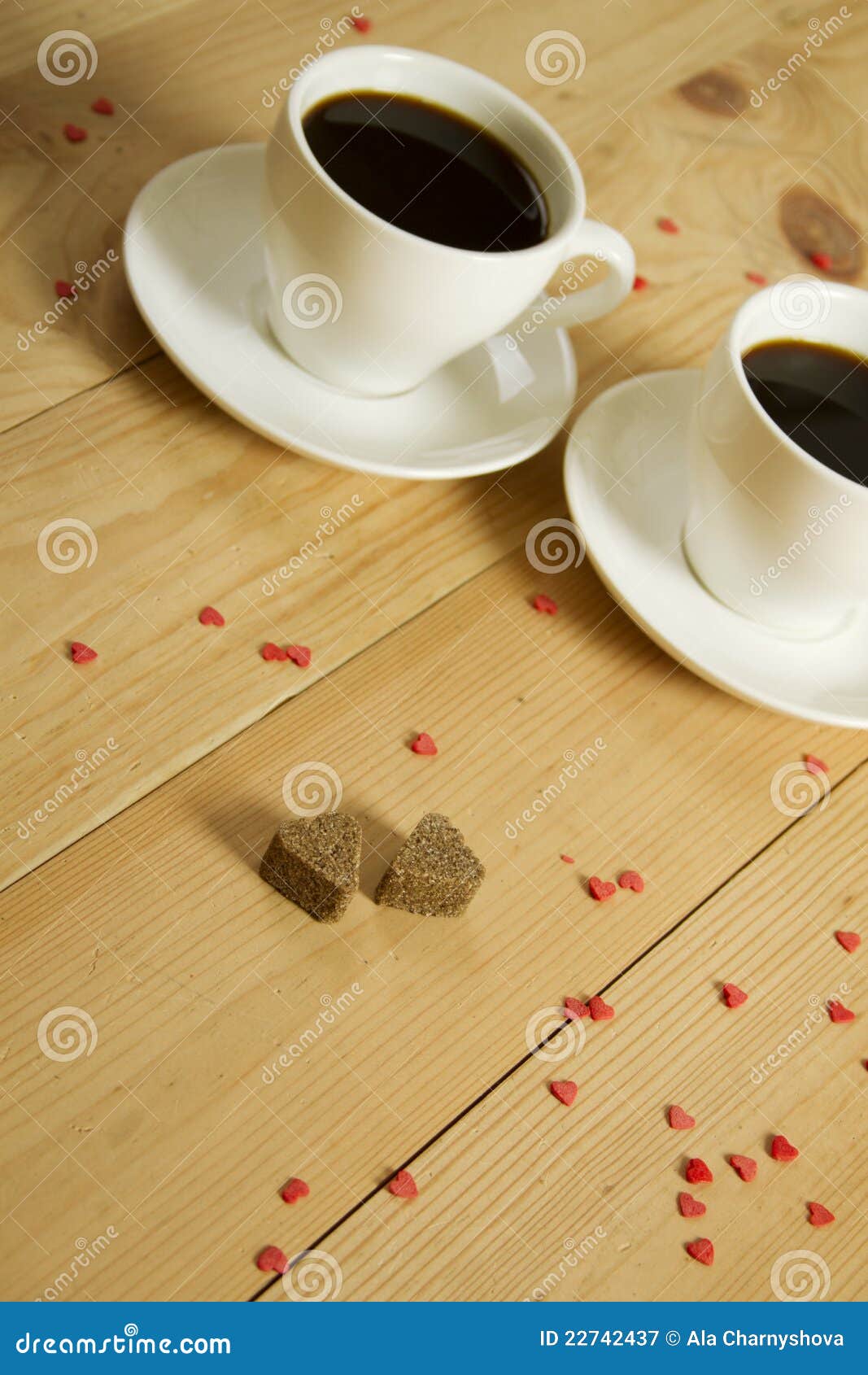 Two cups of coffee stock image. Image of floor, icons - 22742437