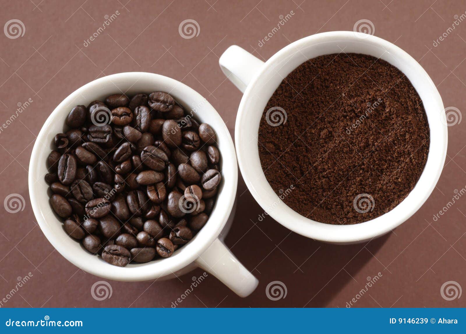Two cups of coffee stock image. Image of delicious, beverage - 9146239