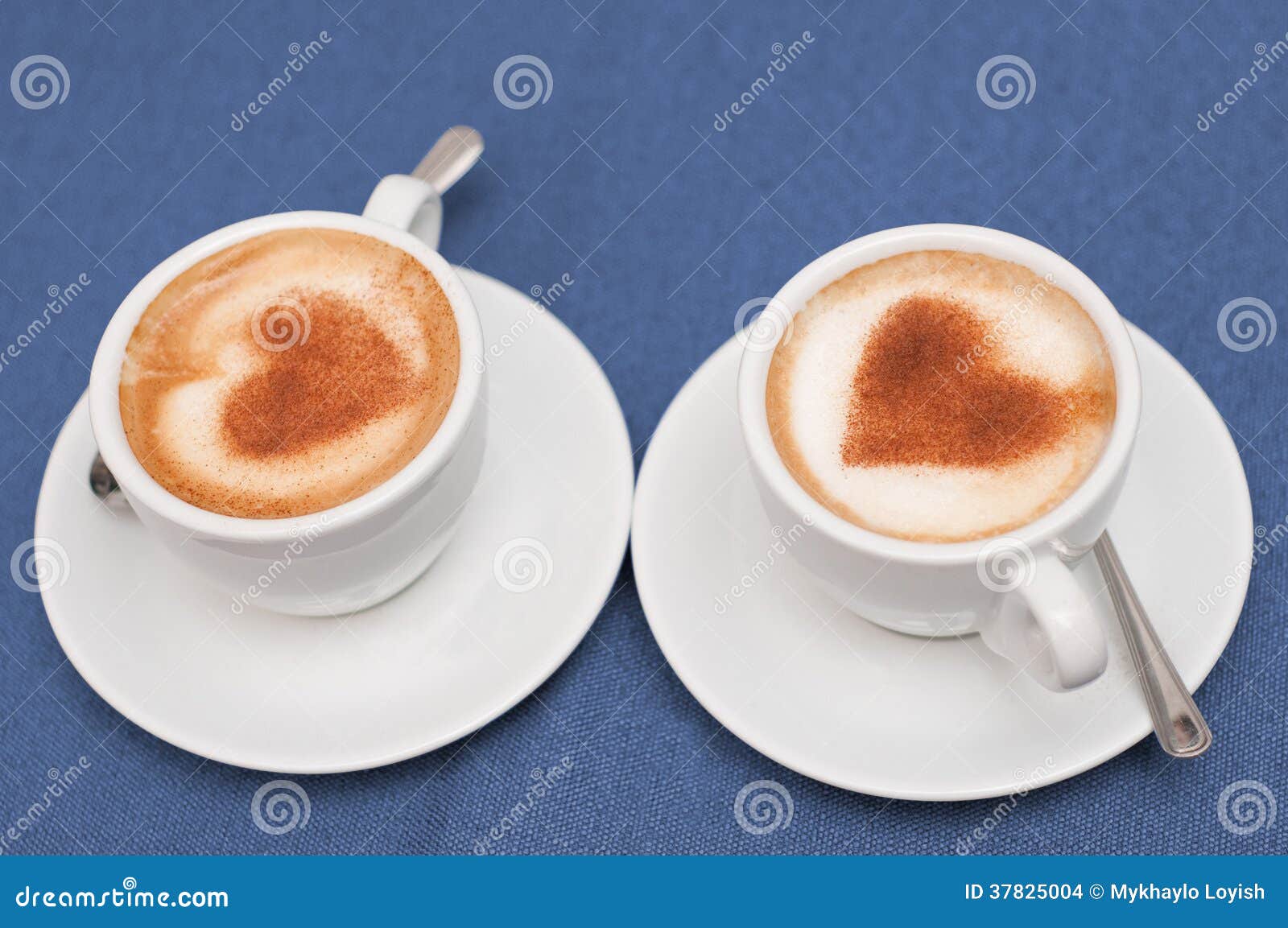 Two Cups of Coffee Cappuccino Stock Photo - Image of mocha, life: 37825004