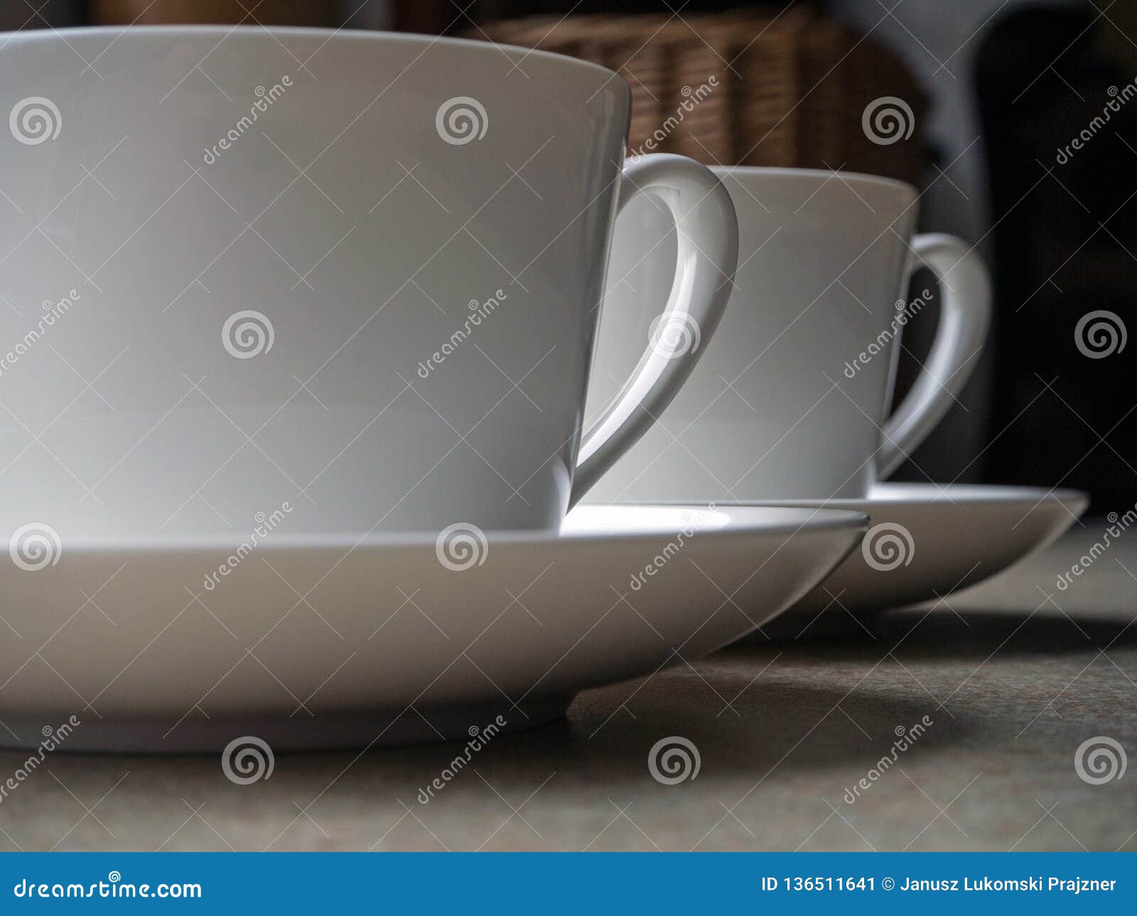 Two cups of coffee stock image. Image of cups, coffee - 136511641
