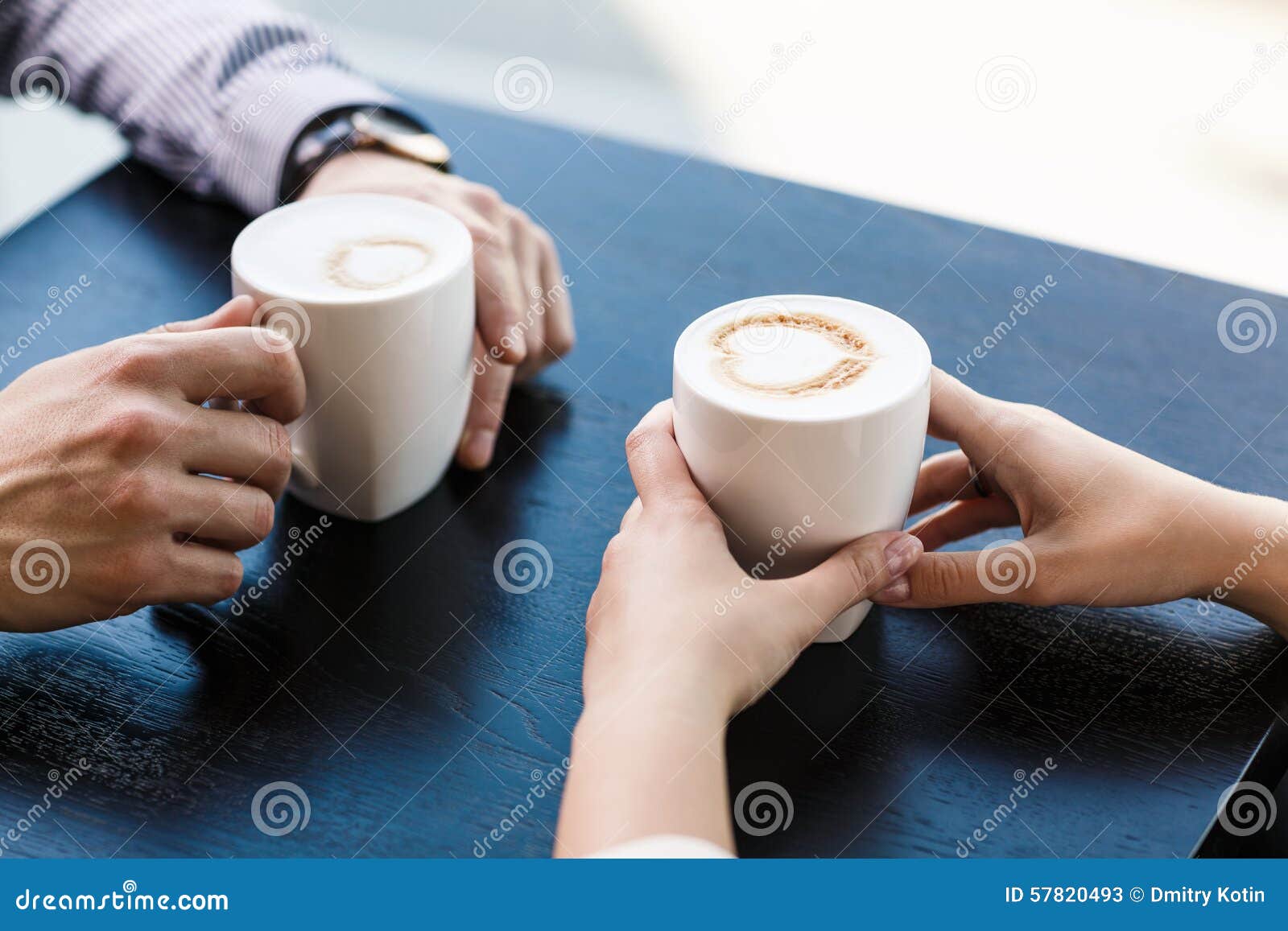 Two cups of coffee stock image. Image of black, outdoors - 57820493