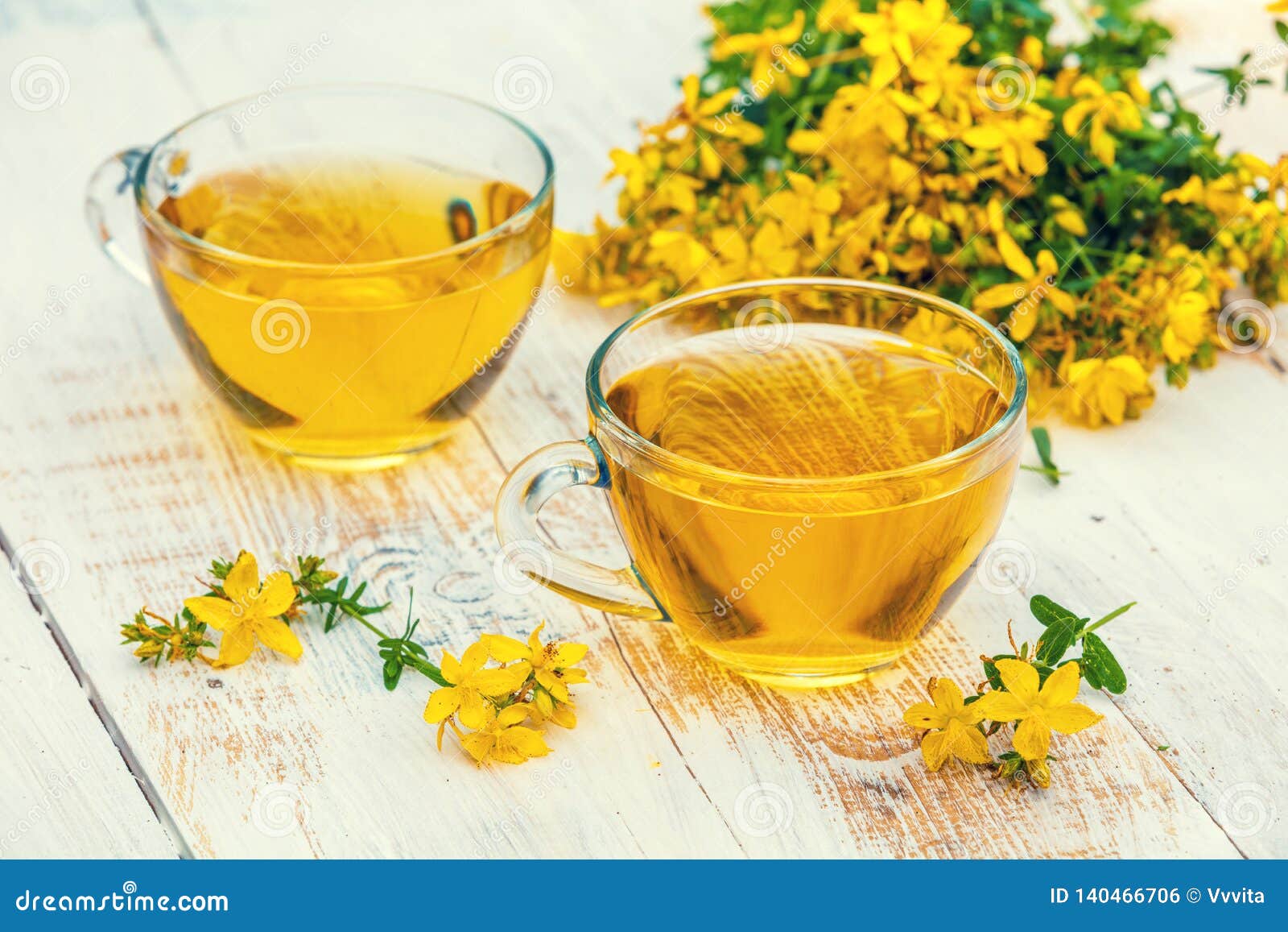 Two cups of herbal tea stock photo. Image of leaf, liquid - 140466706