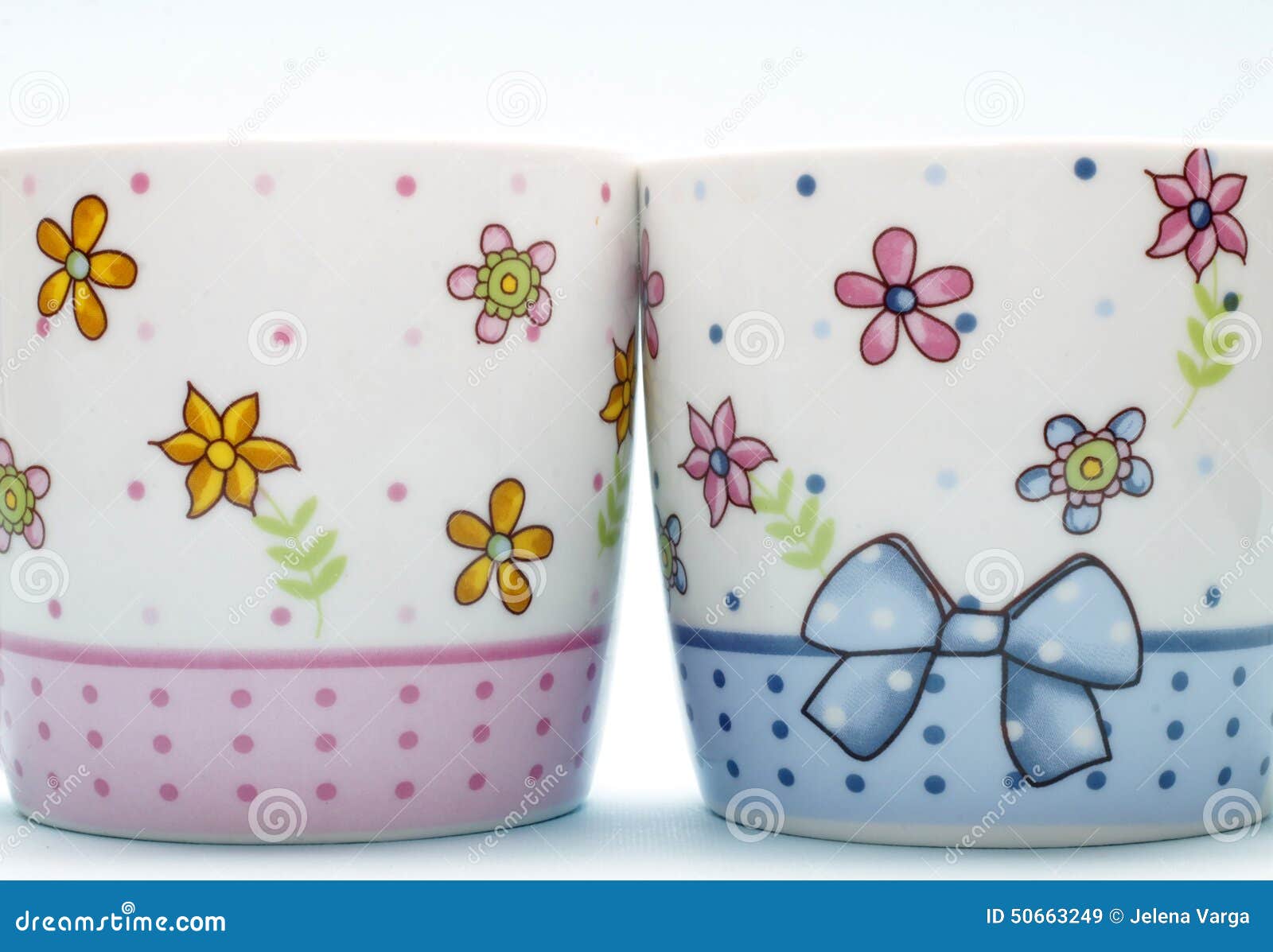 Two cups stock image. Image of mugs, cups, colorful, coffee - 50663249