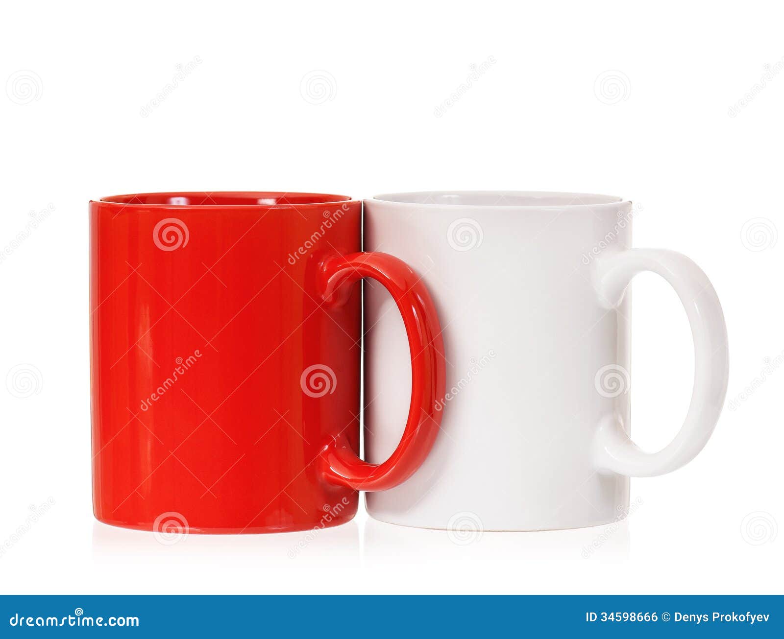 Two cups stock photo. Image of dishware, cutout, isolated - 34598666