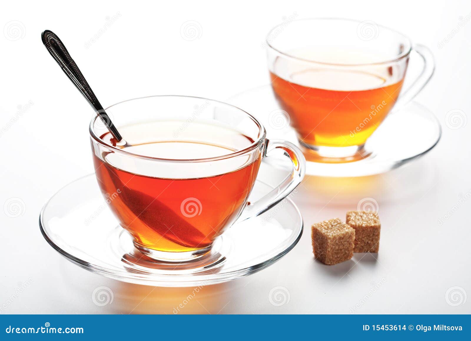 Two cups of tea stock photo. Image of breakfast, health - 15453614