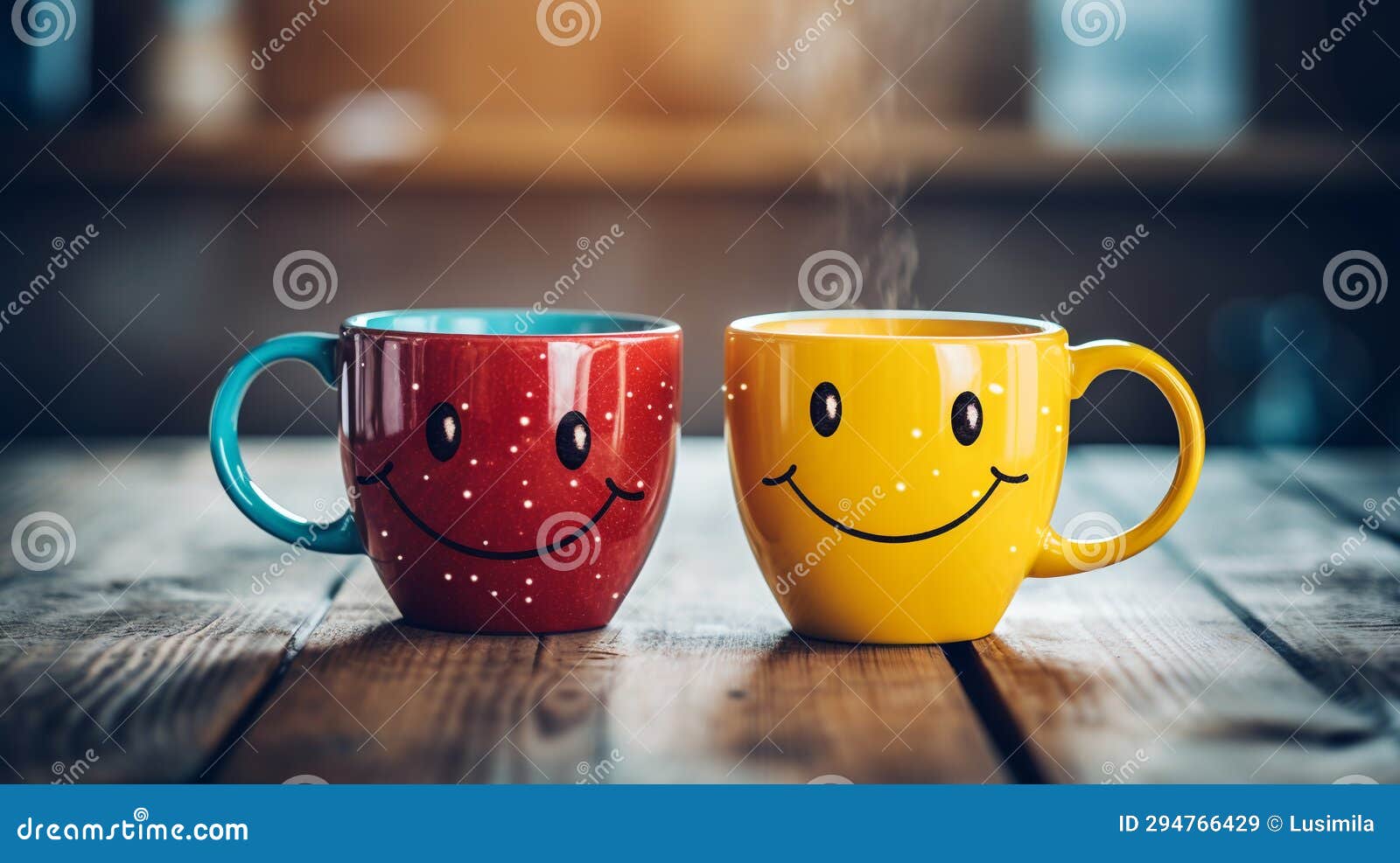 Two cups of tea smile stock illustration. Illustration of toasting ...