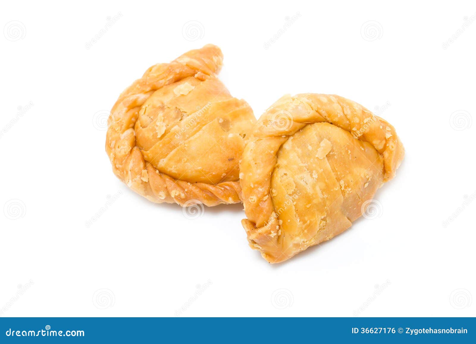 Two Curry Puffs. stock photo. Image of appetizer, curry - 36627176
