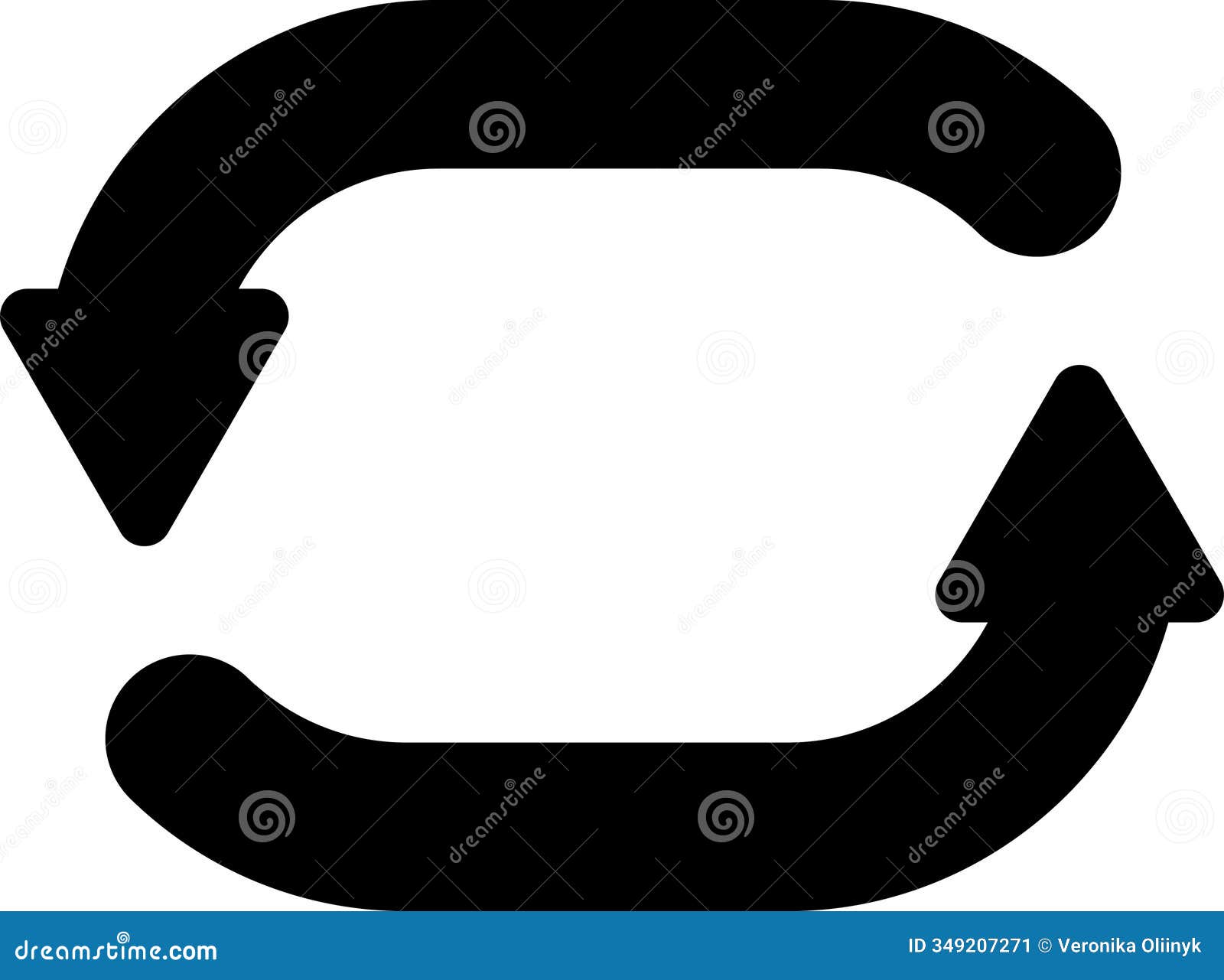 Web Circular Reloading Icon Repeat Loop Sign Recycle Play Again Button ...