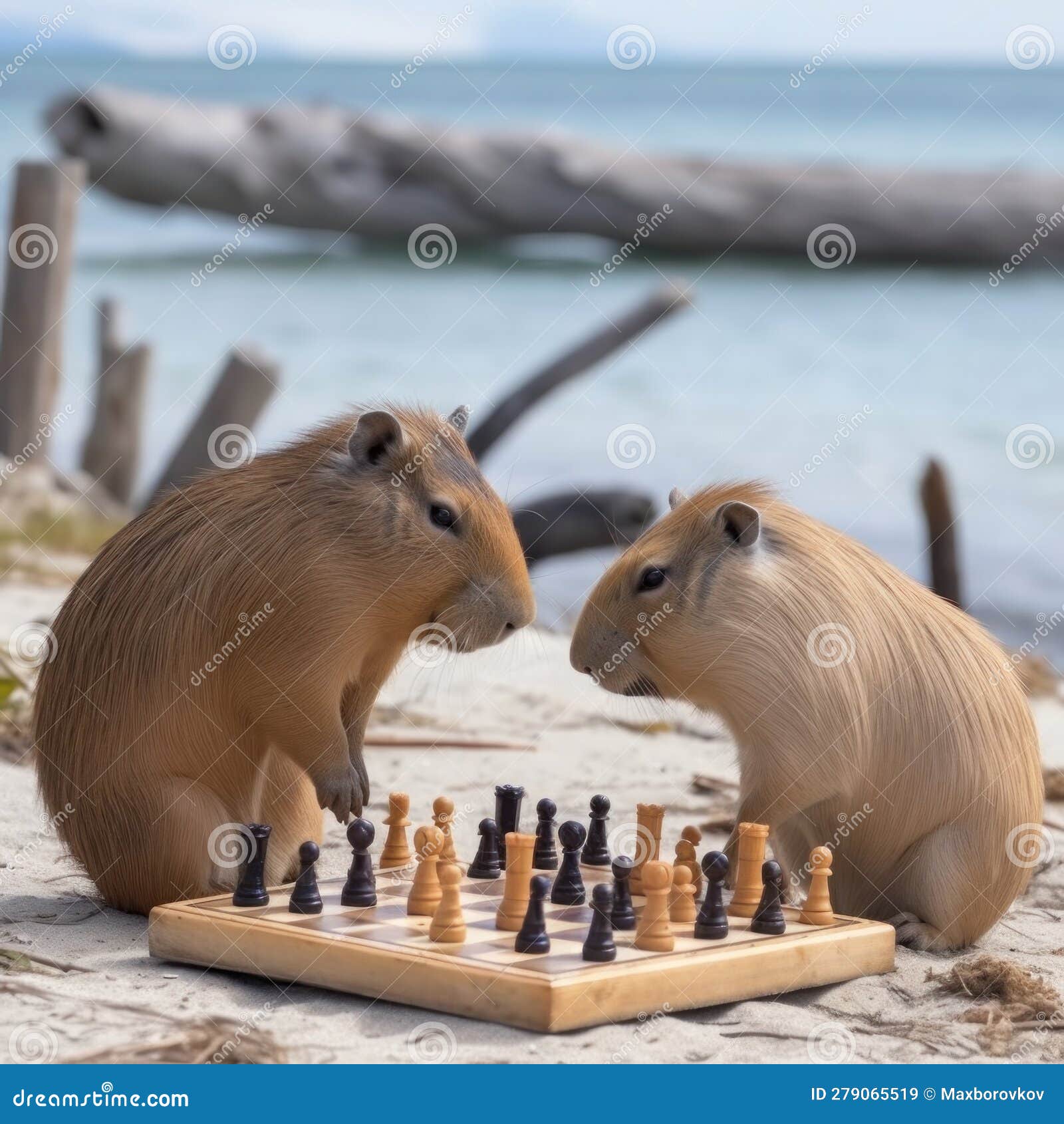 Set Of Cute Capybaras In Different Poses Stock Illustration ...