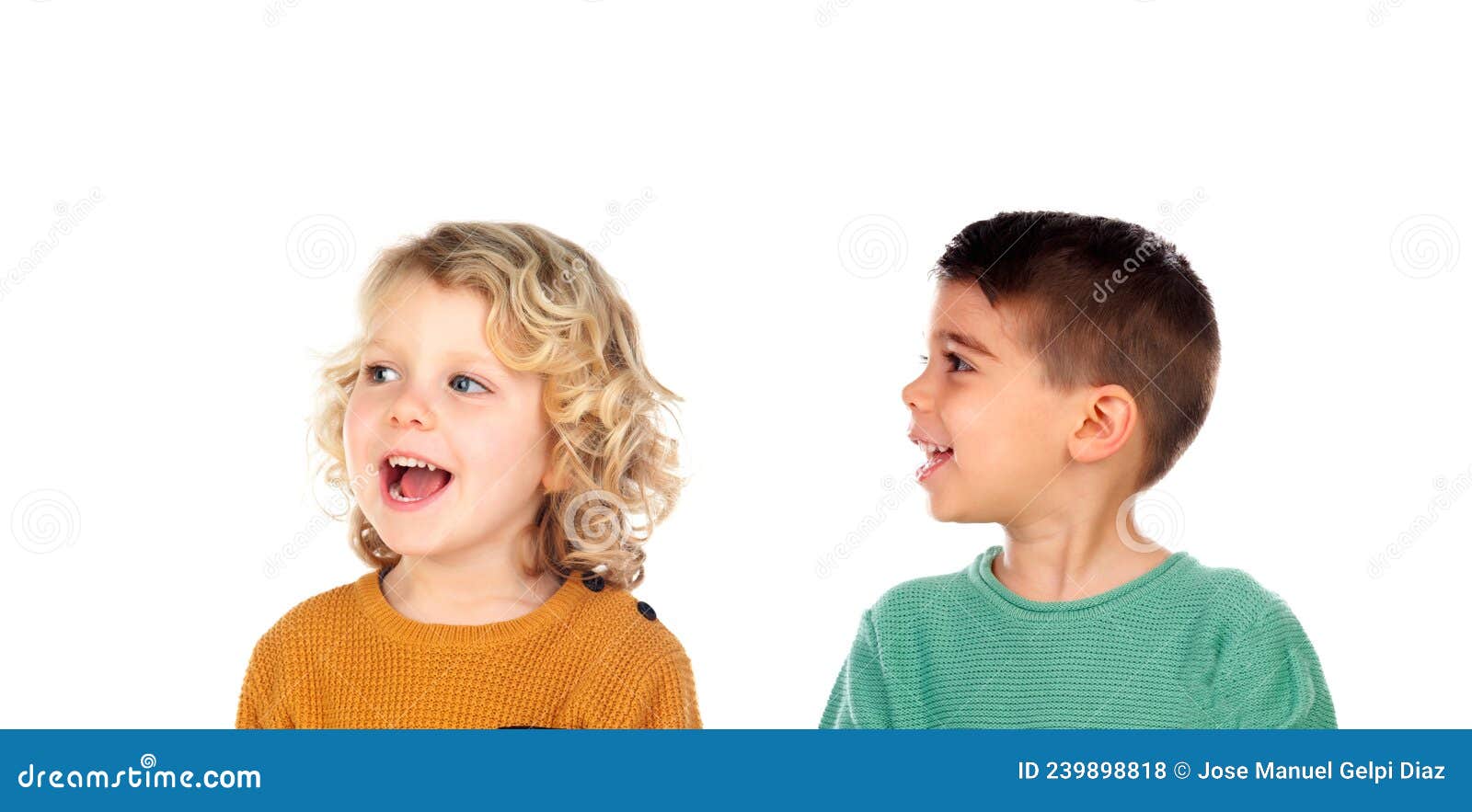 Two cute children stock photo. Image of childhood, beautiful - 239898818