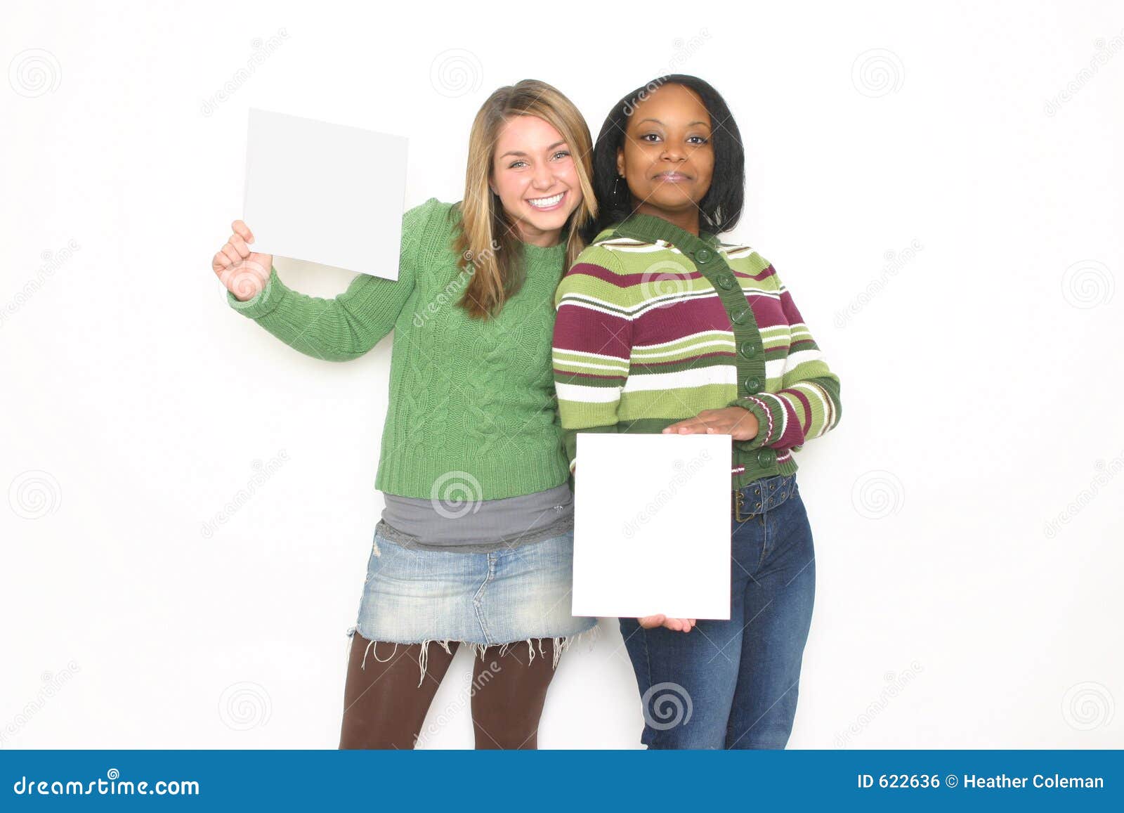 Two cute girls stock photo. Image of summer, trendy, studio - 622636