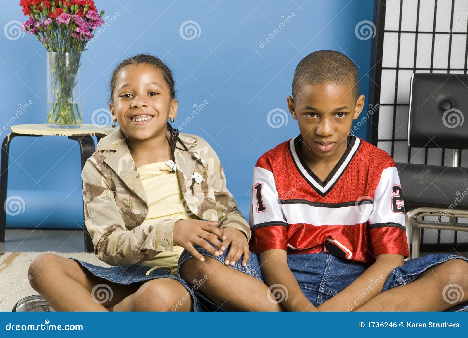 Two cute kids stock photo. Image of kids, american, family - 1736246