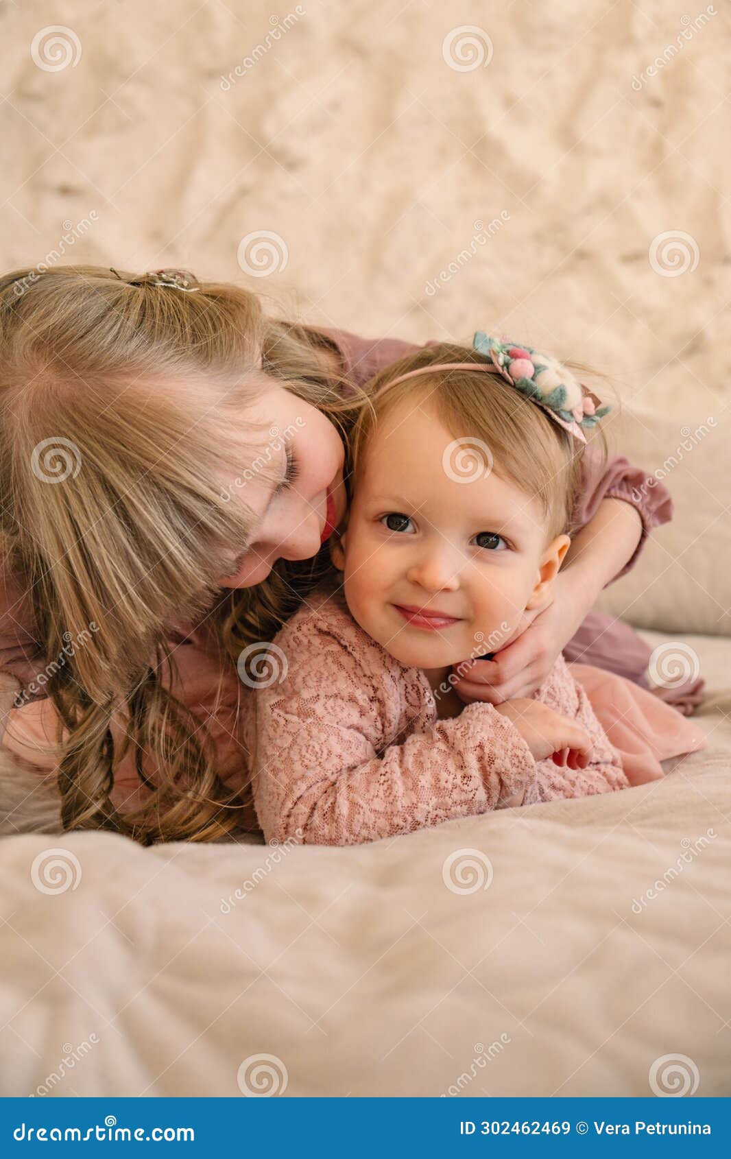 Two cute sisters portrait stock image. Image of childhood - 302462469