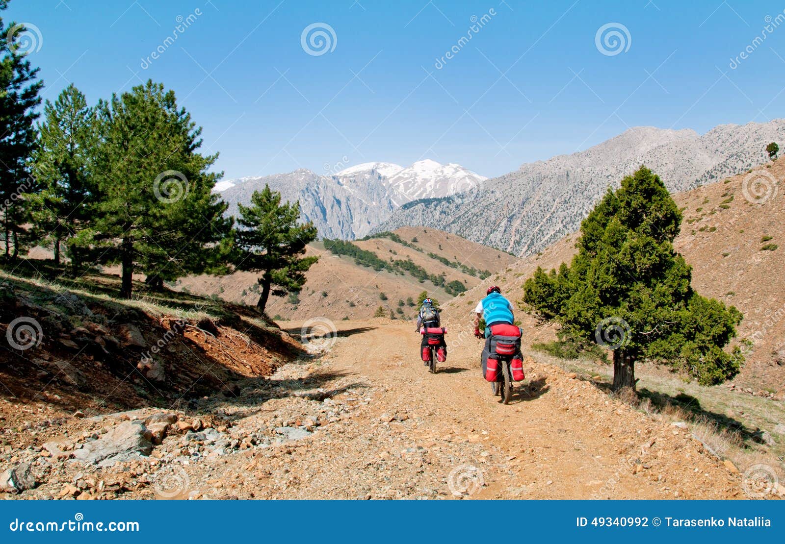 Two Cyclists in the Mountains of Turkey Stock Photo - Image of fast ...