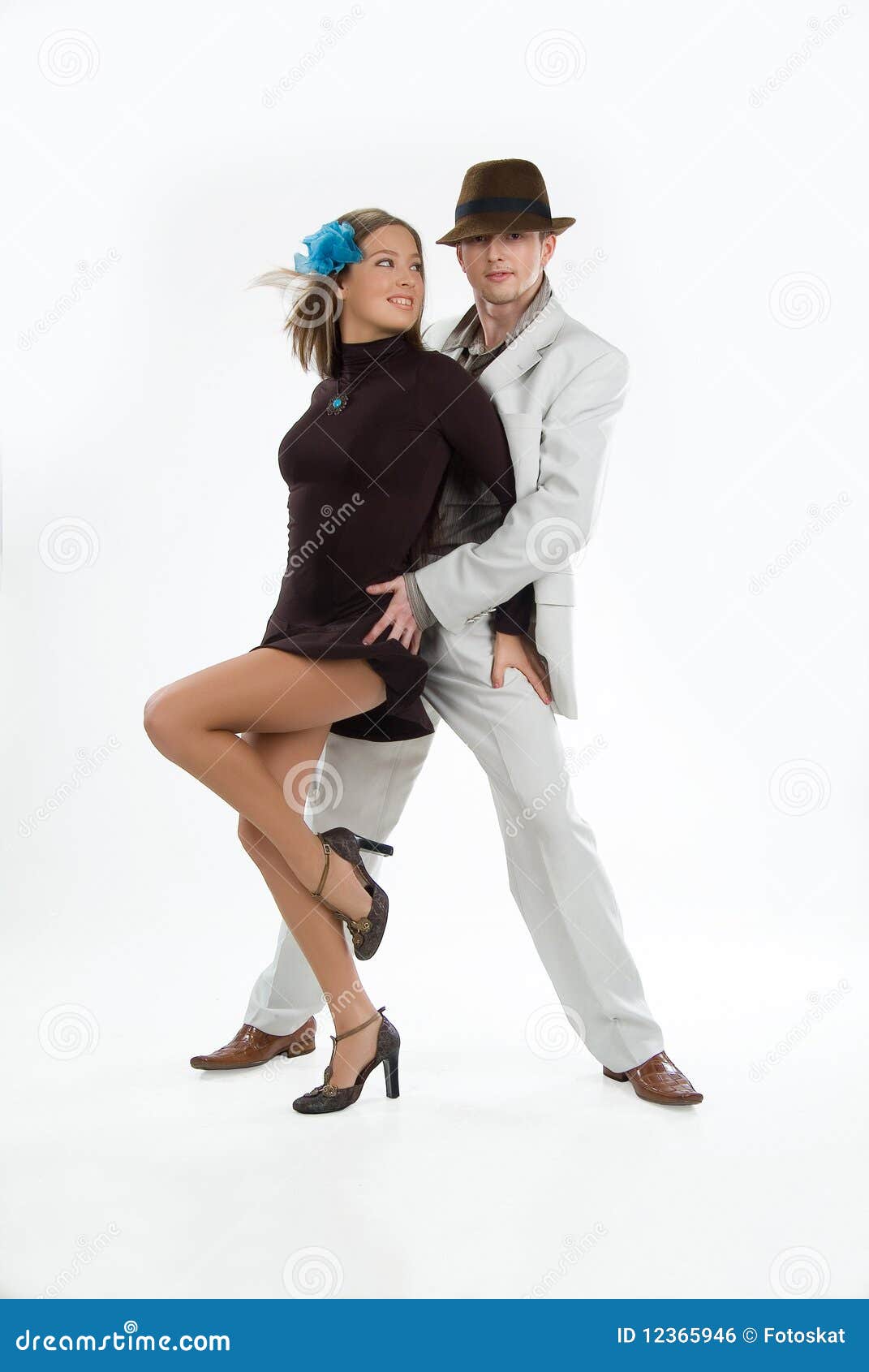 Two Dancers stock photo. Image of black, attractive, latin - 12365946