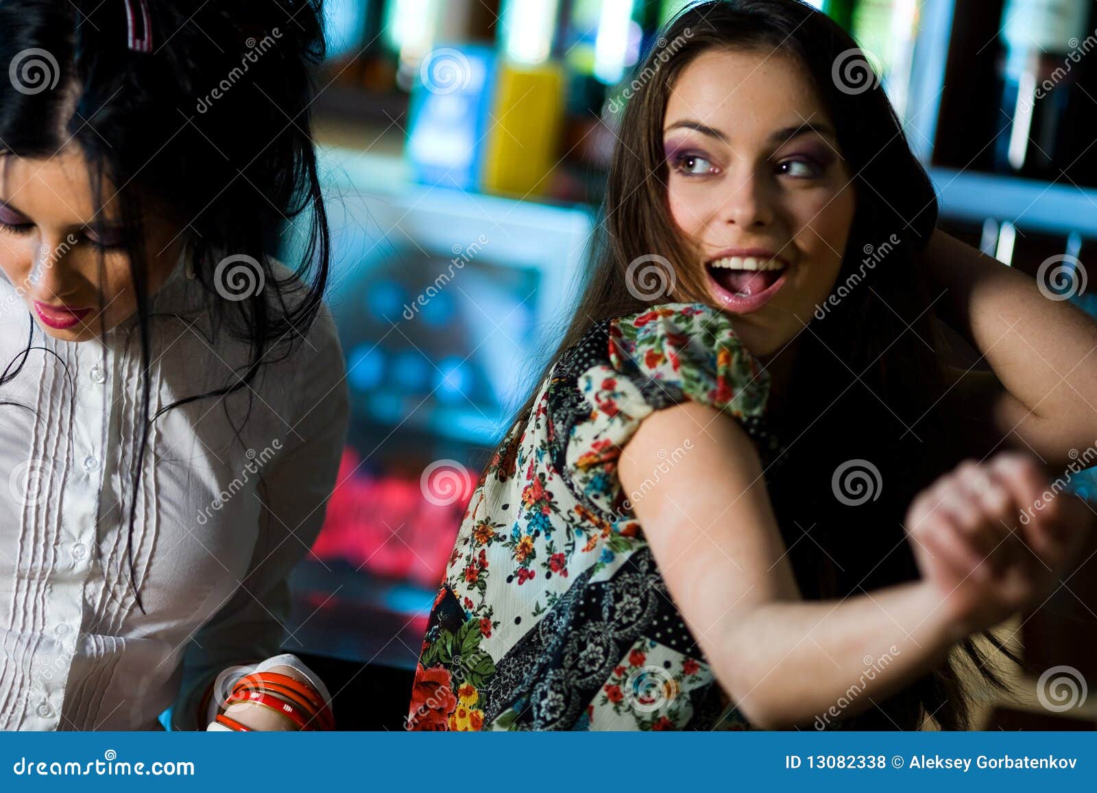 Two dancing nice girls stock photo. Image of dance, cute - 13082338