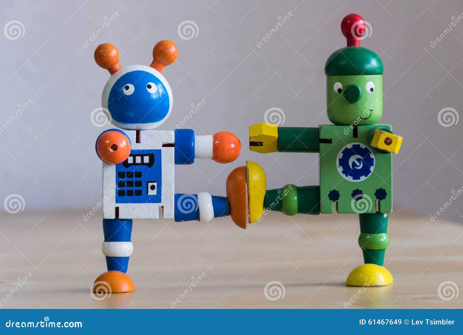 Two dancing robots stock image. Image of funny, toys - 61467649